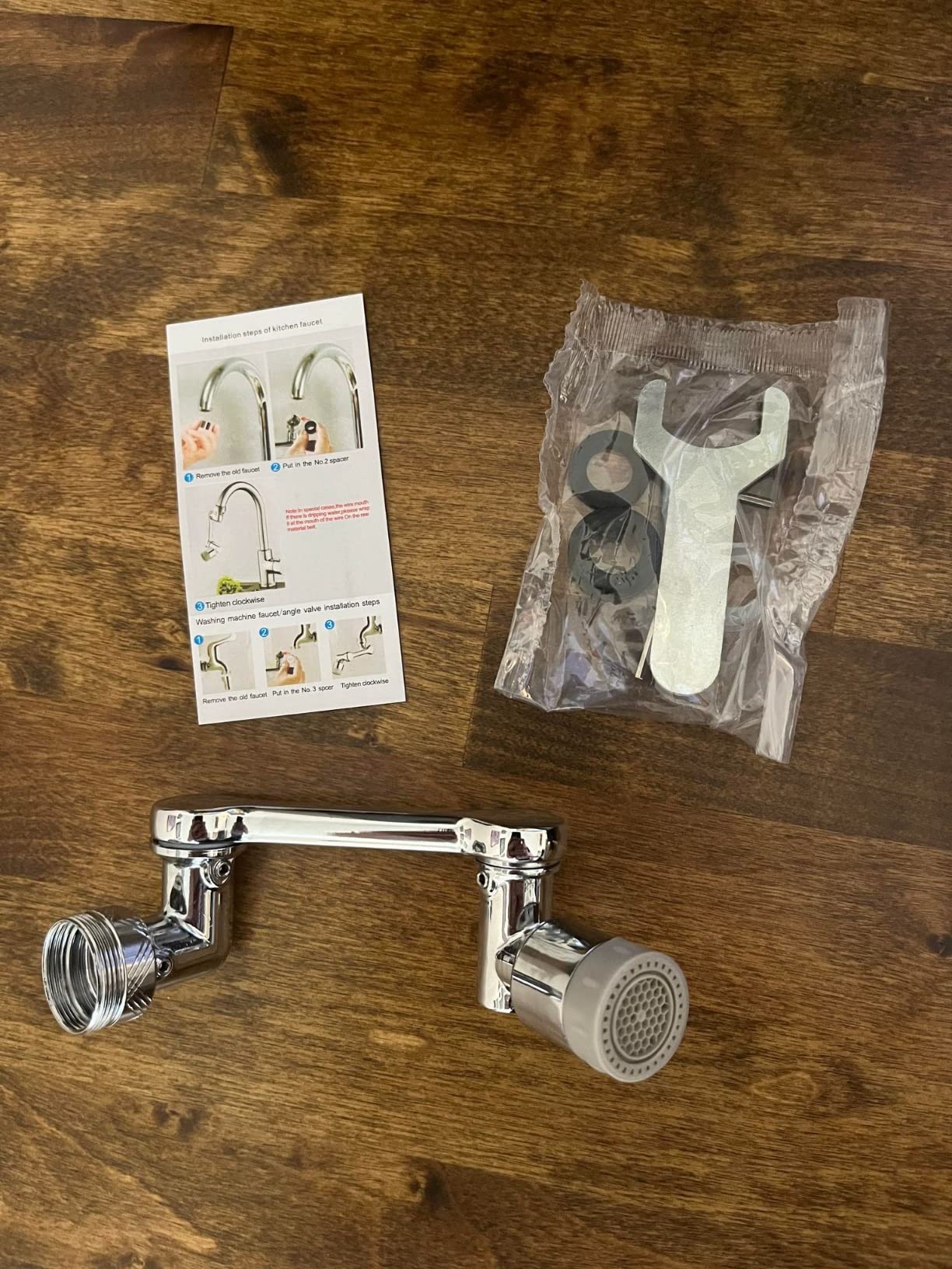 TAYKUGE Upgraded Faucet Extender Aerator for Bathroom Sink, Swivel ...