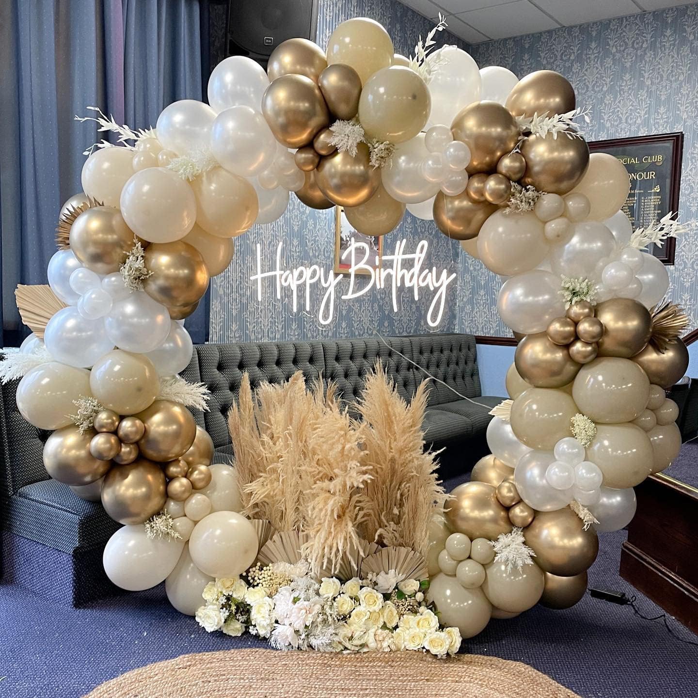 Amazon.com: Boho Balloon Garland, 111PCS White Sand Balloons Arch Kit ...