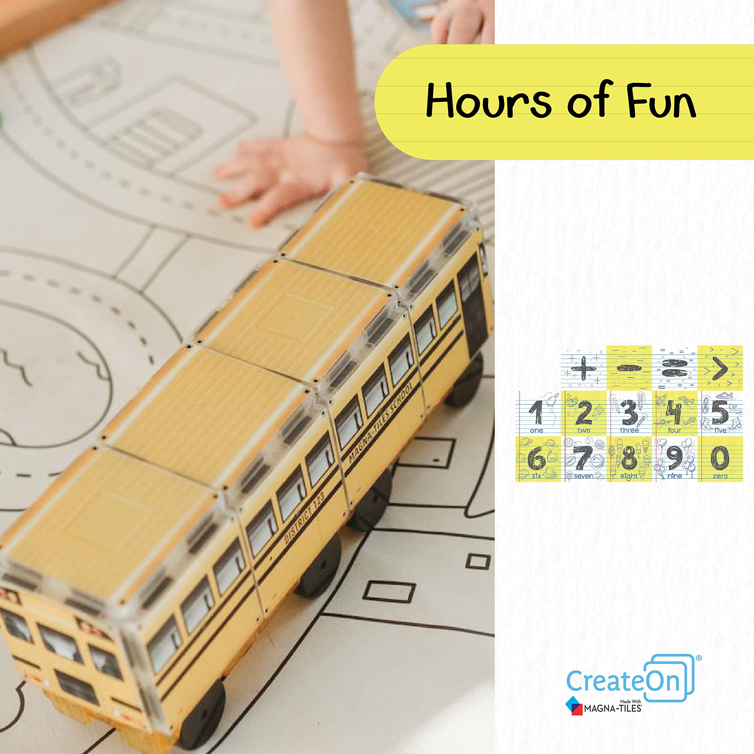 Snapklik.com : Magna-Tiles Structure-Building Set For Kids, 123 School ...