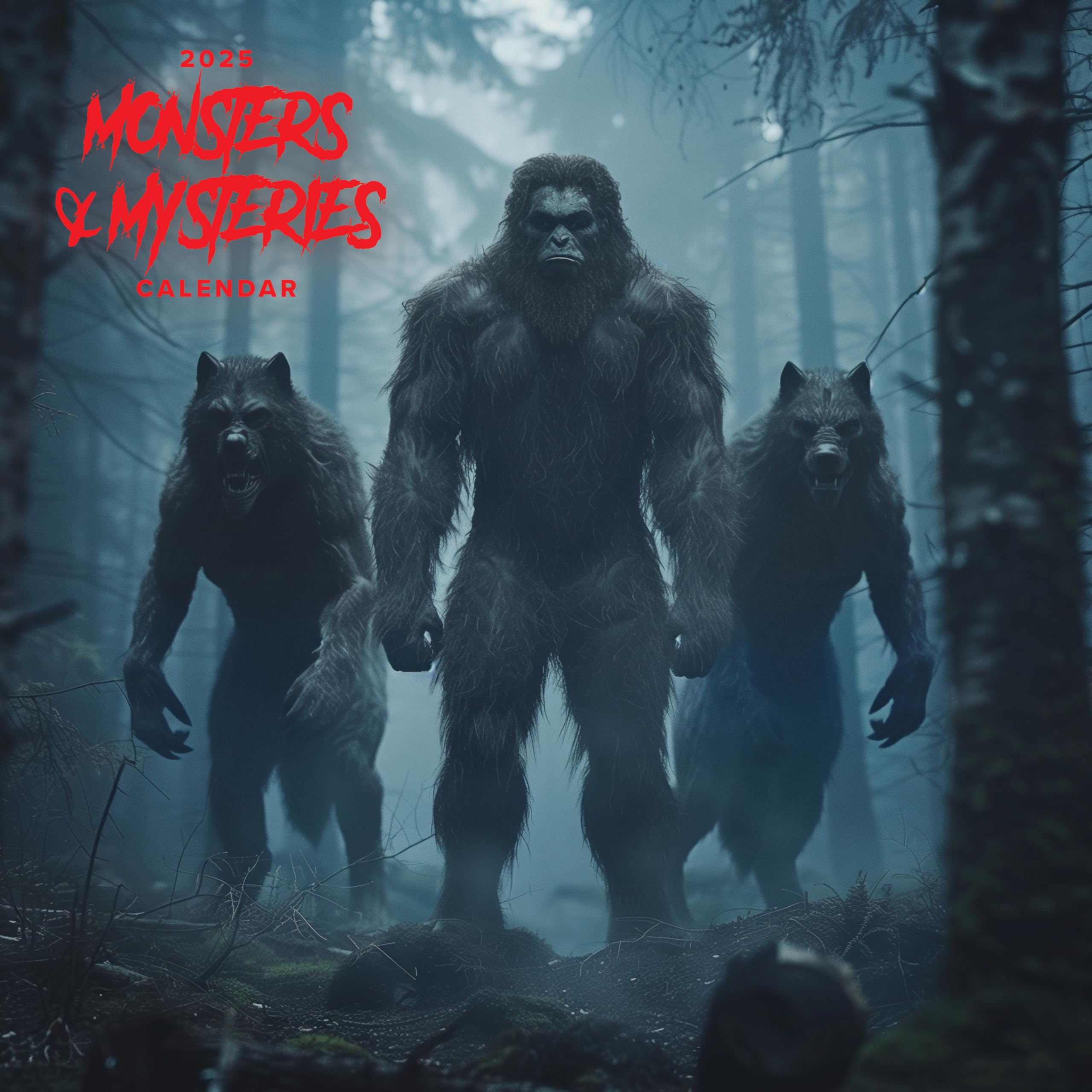Buy 2025 Monsters & Mysteries - 12" x 12" - Featuring famous Cryptids & Urban Legends from ...
