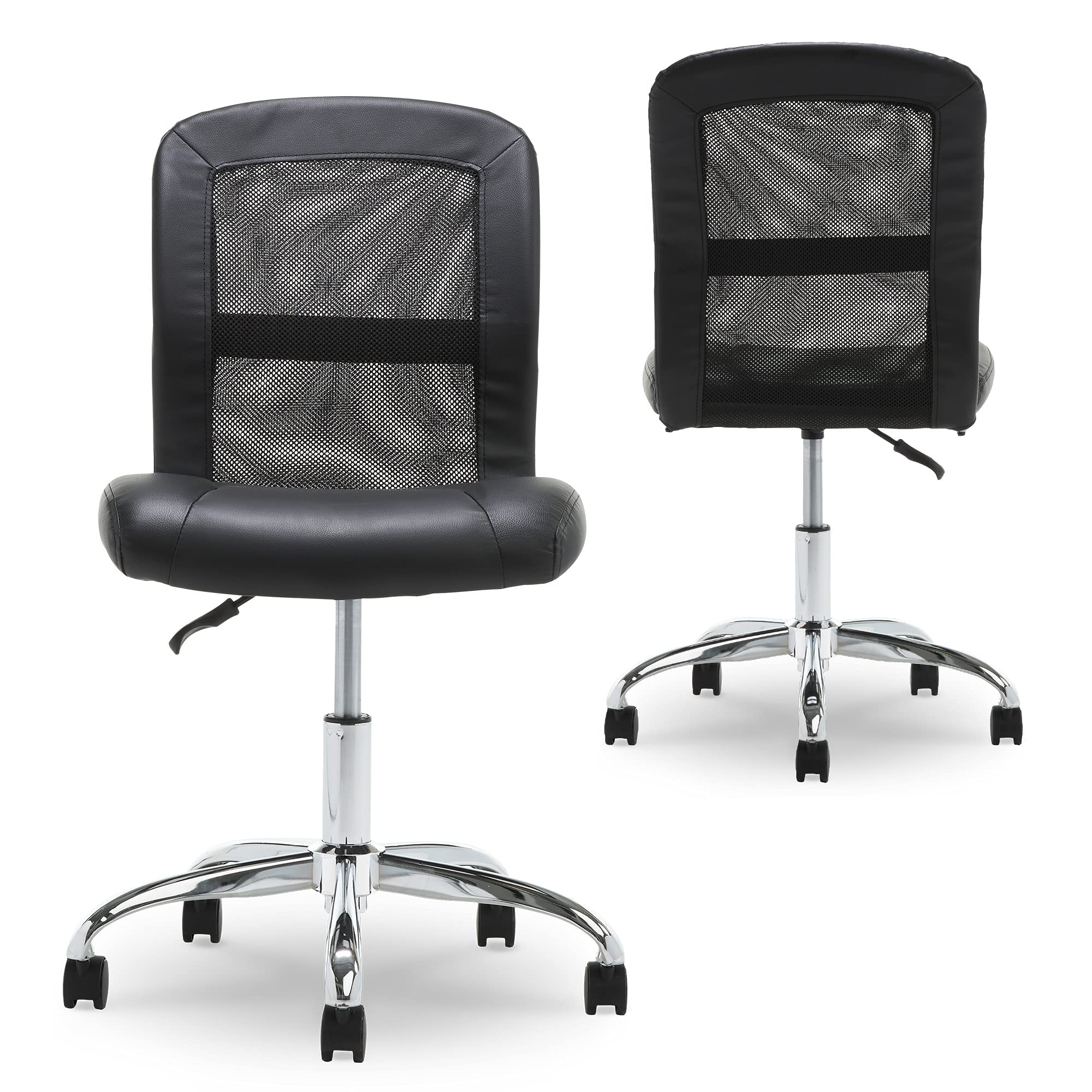 Serta 48740 Essential Mesh Low-Back Computer Desk Task Chair with No ...