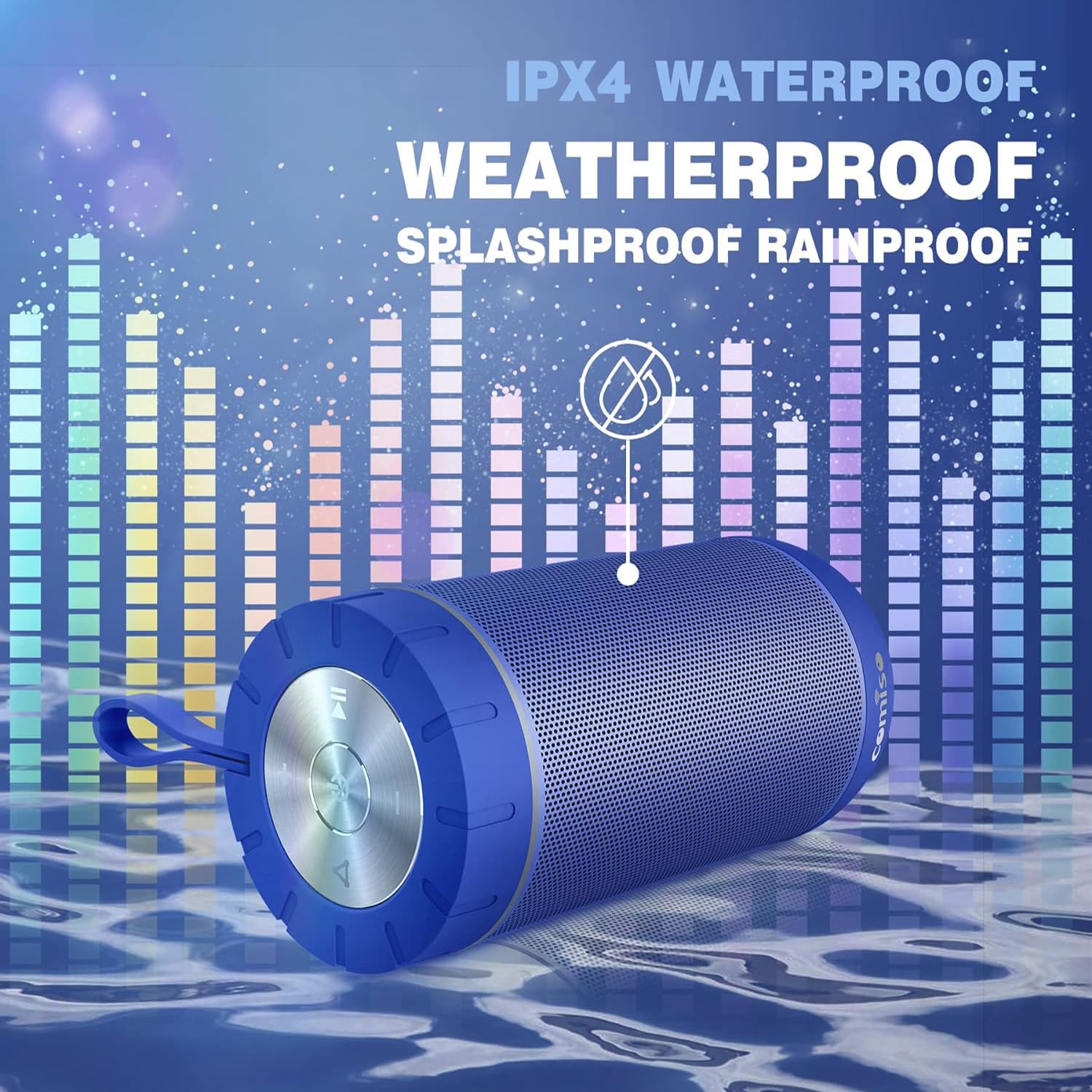 Snapklik.com : Comiso X26 Bluetooth Speaker, IPX4 Waterproof Speakers ...