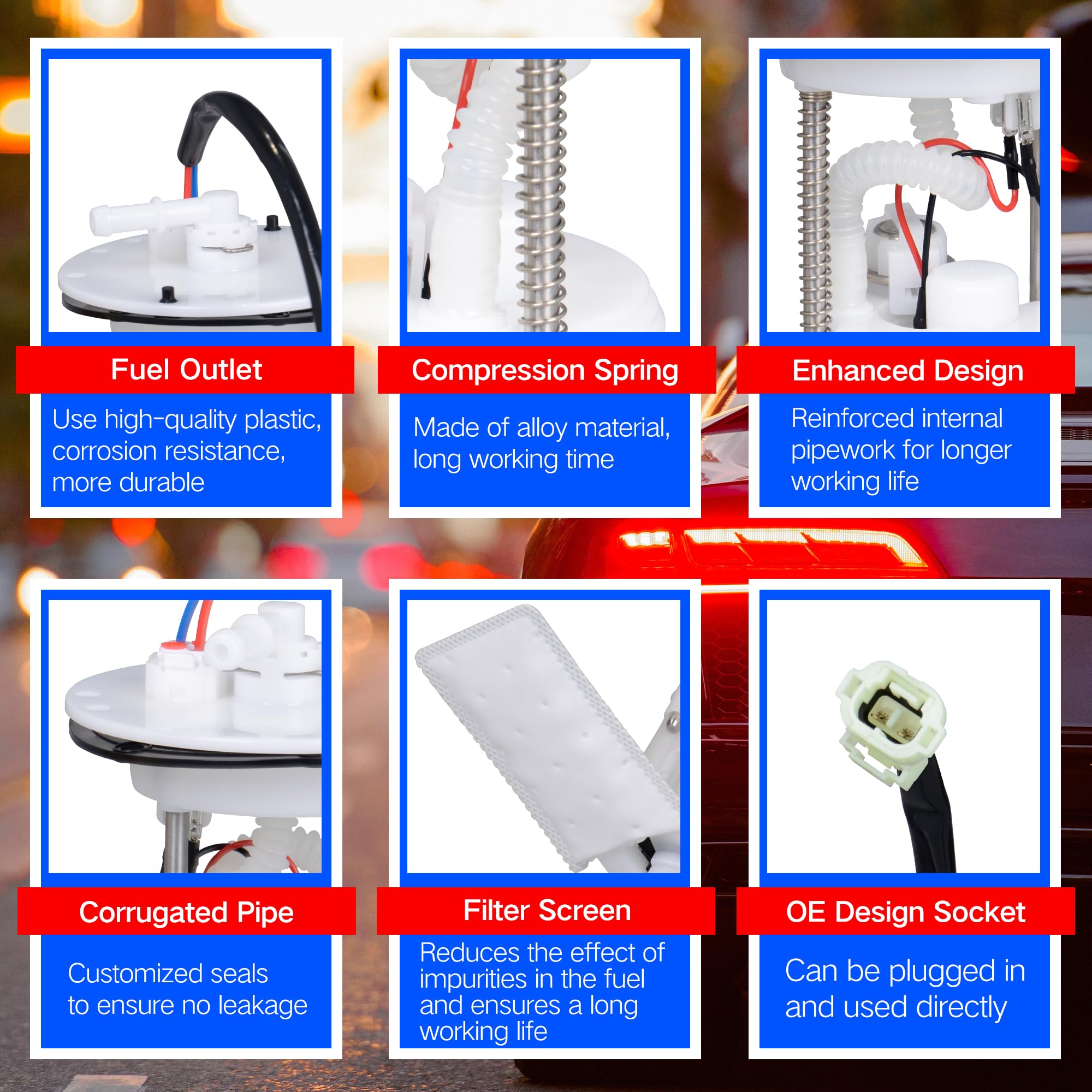 Snapklik.com : AdvanEX Fuel Pump Assembly Compatible