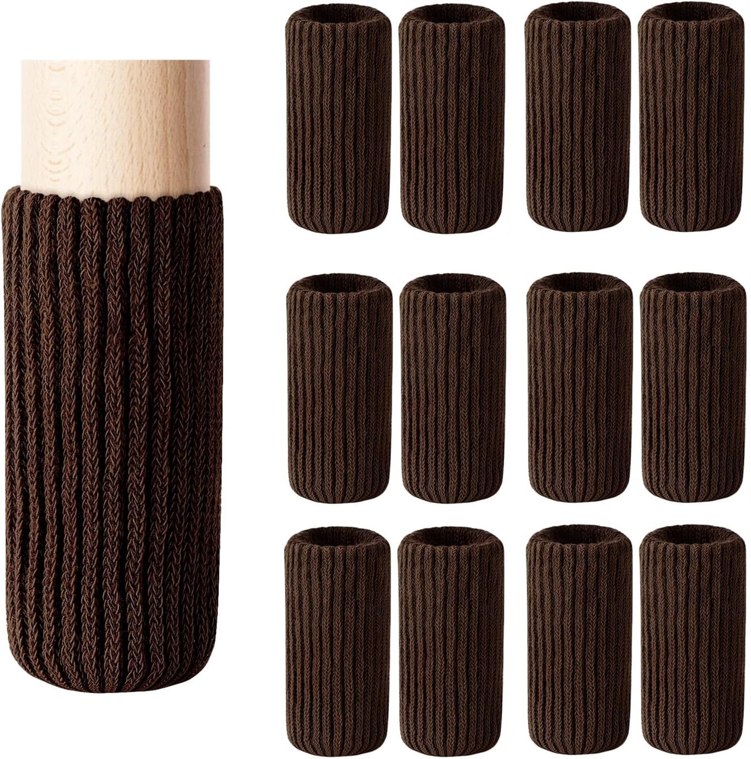 BLUECELL 16pcs Knitting Wool Furniture Socks/Chair Leg Floor Protector ...