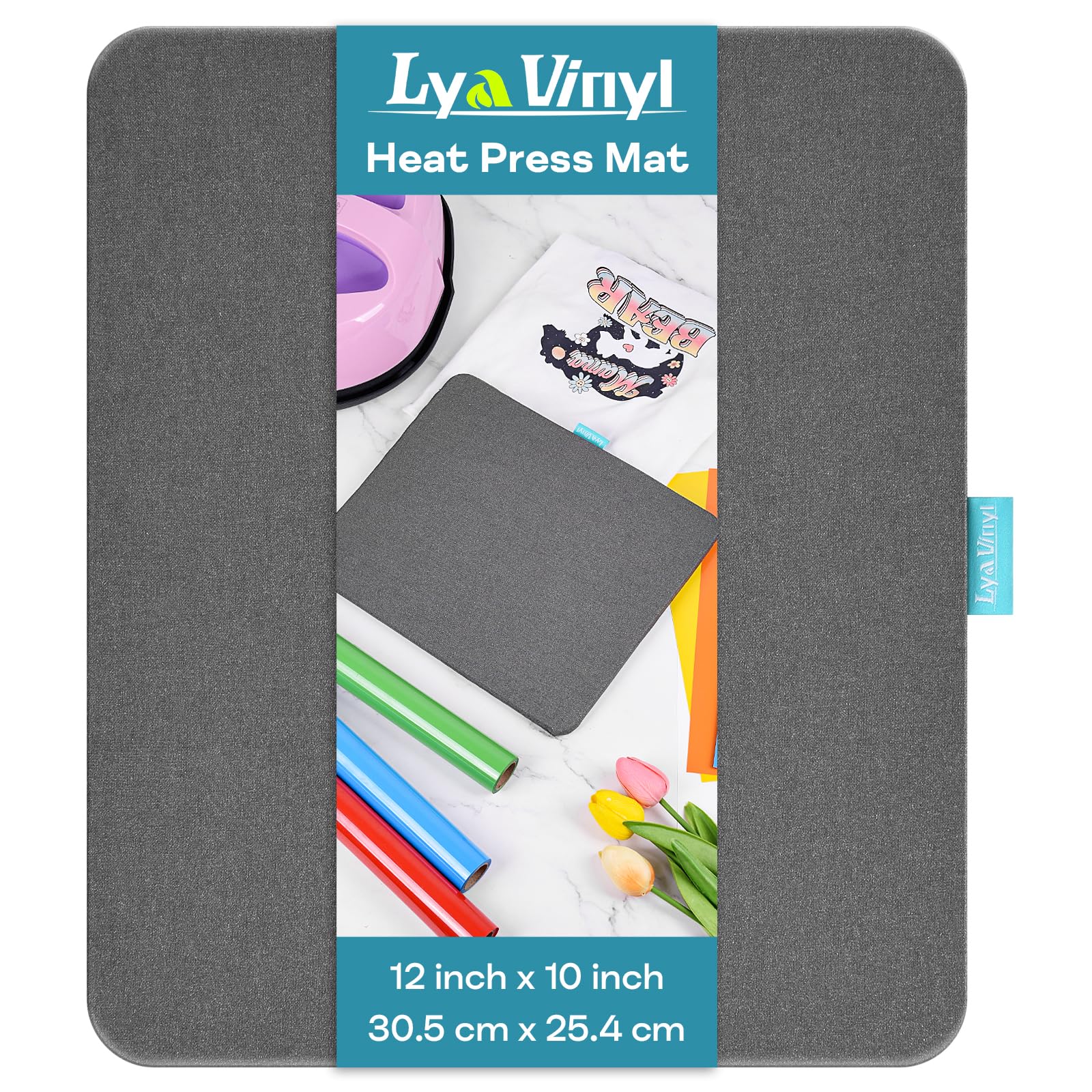 Lya Vinyl Heat Press Mat 10" x 12" for Easypress - Suitable for Both ...