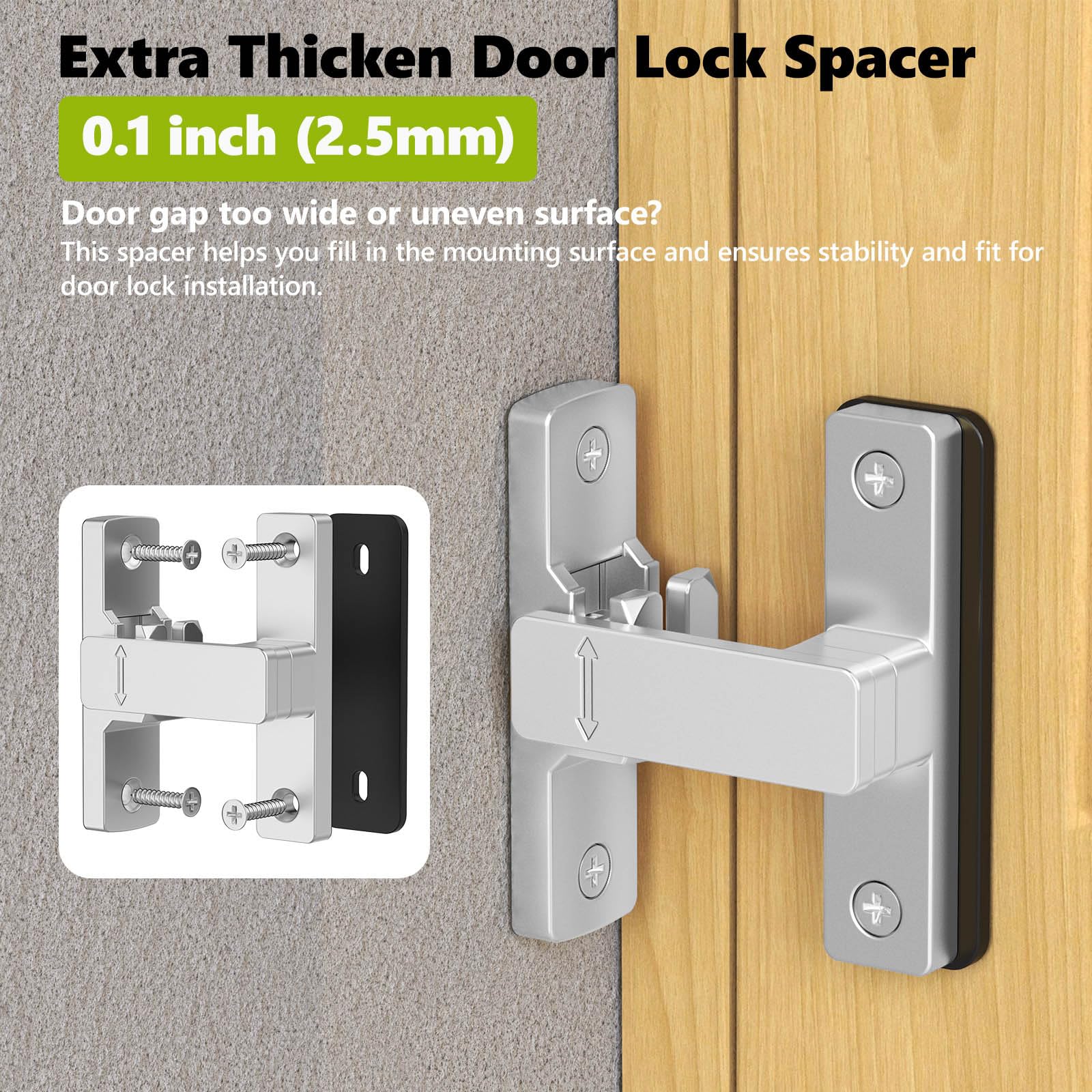 Snapklik.com : Barn Door Lock, 90/180 Degree Zinc Hardware Sliding Door ...