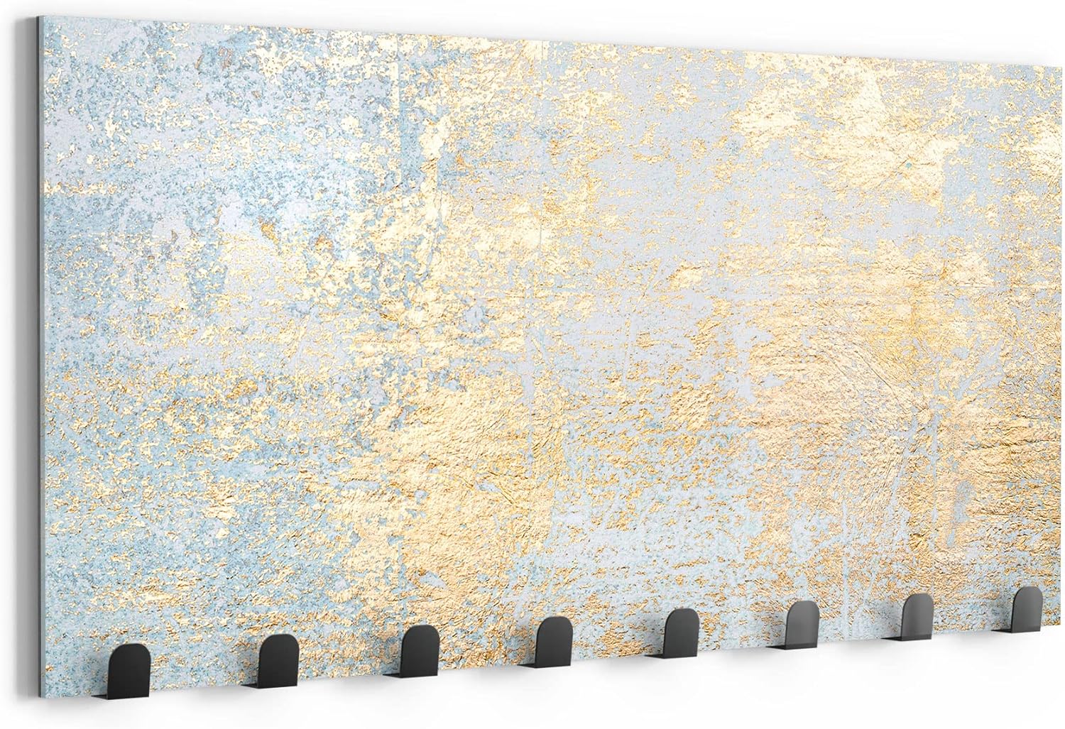 Amazon.de: DEQORI Wandgarderobe Glas & Metall | Motiv Wand mit Gold ...