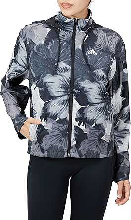 Amazon | [アディダス] パーカー 総柄プリント ウーブンジャケット TP506 レディース | ジャージトップ 通販