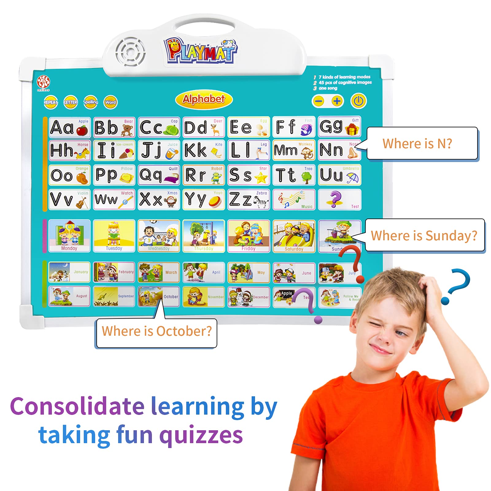 Electronic Interactive Alphabet Talking Poster With Drawing Board Pad ...