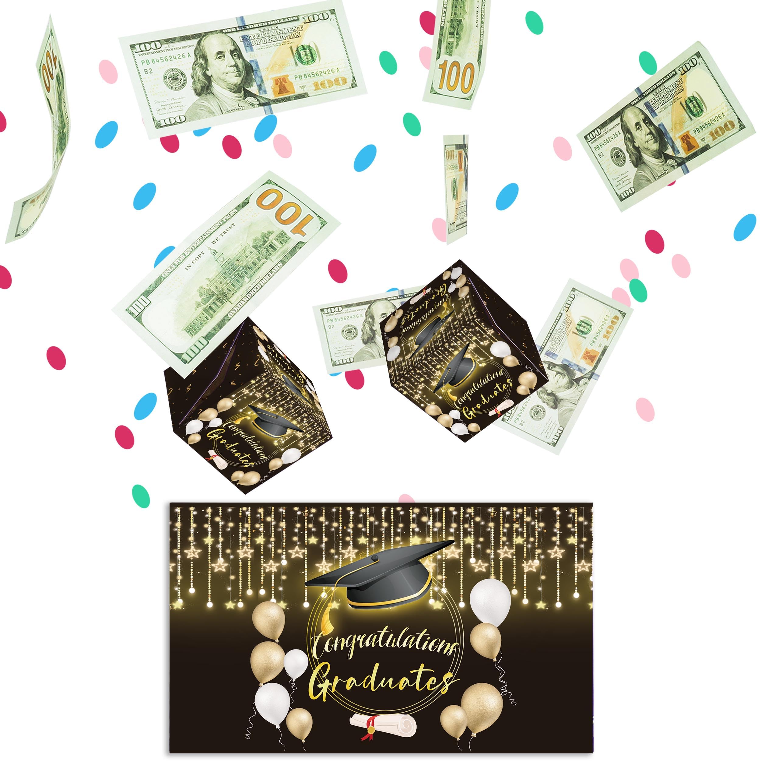 Amazon.com: TCJIU Graduation Surprise Gift Box Explosion for Money ...