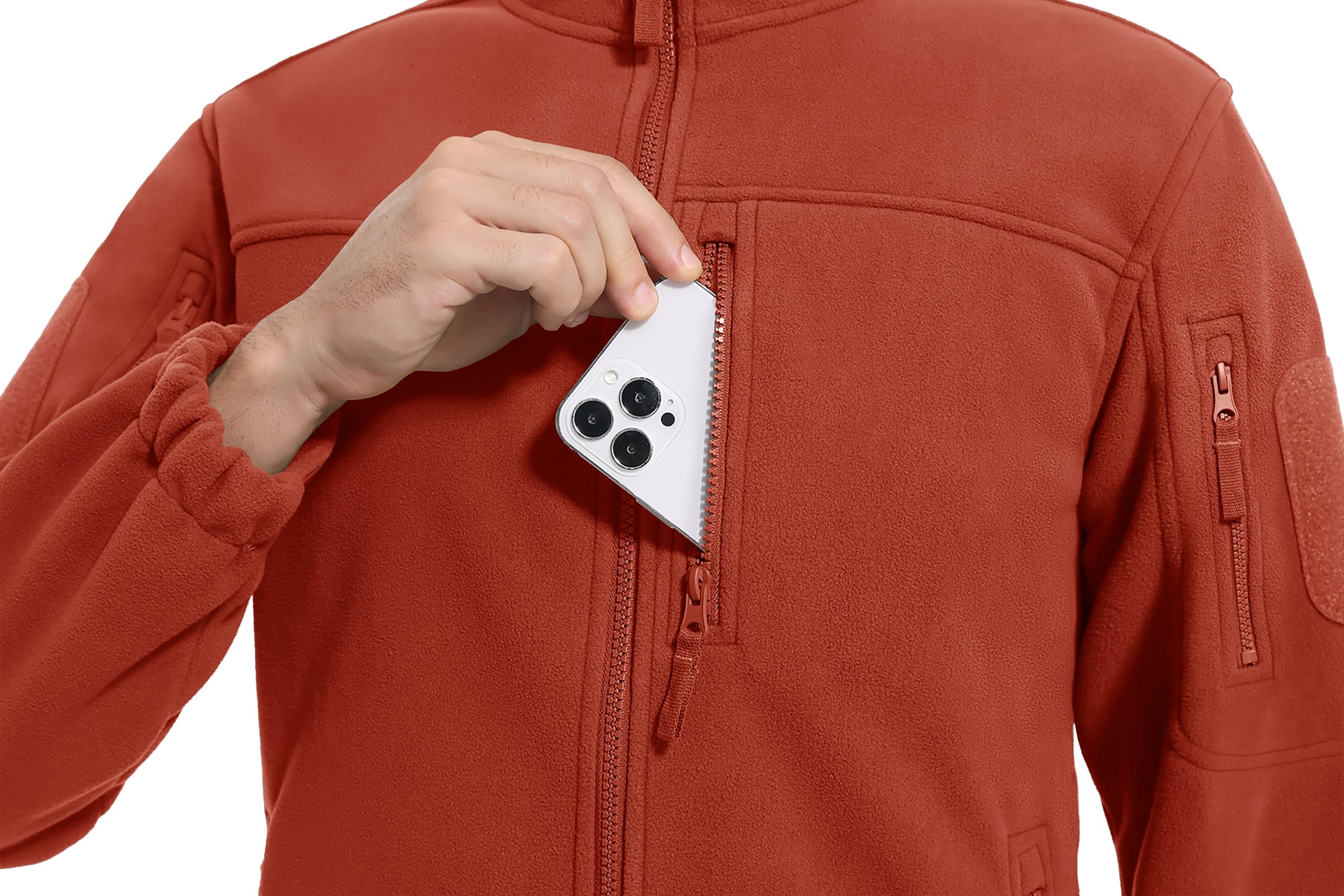 Snapklik.com : Mens Fleece Military Jackets Warm Winter Soft Coat ...