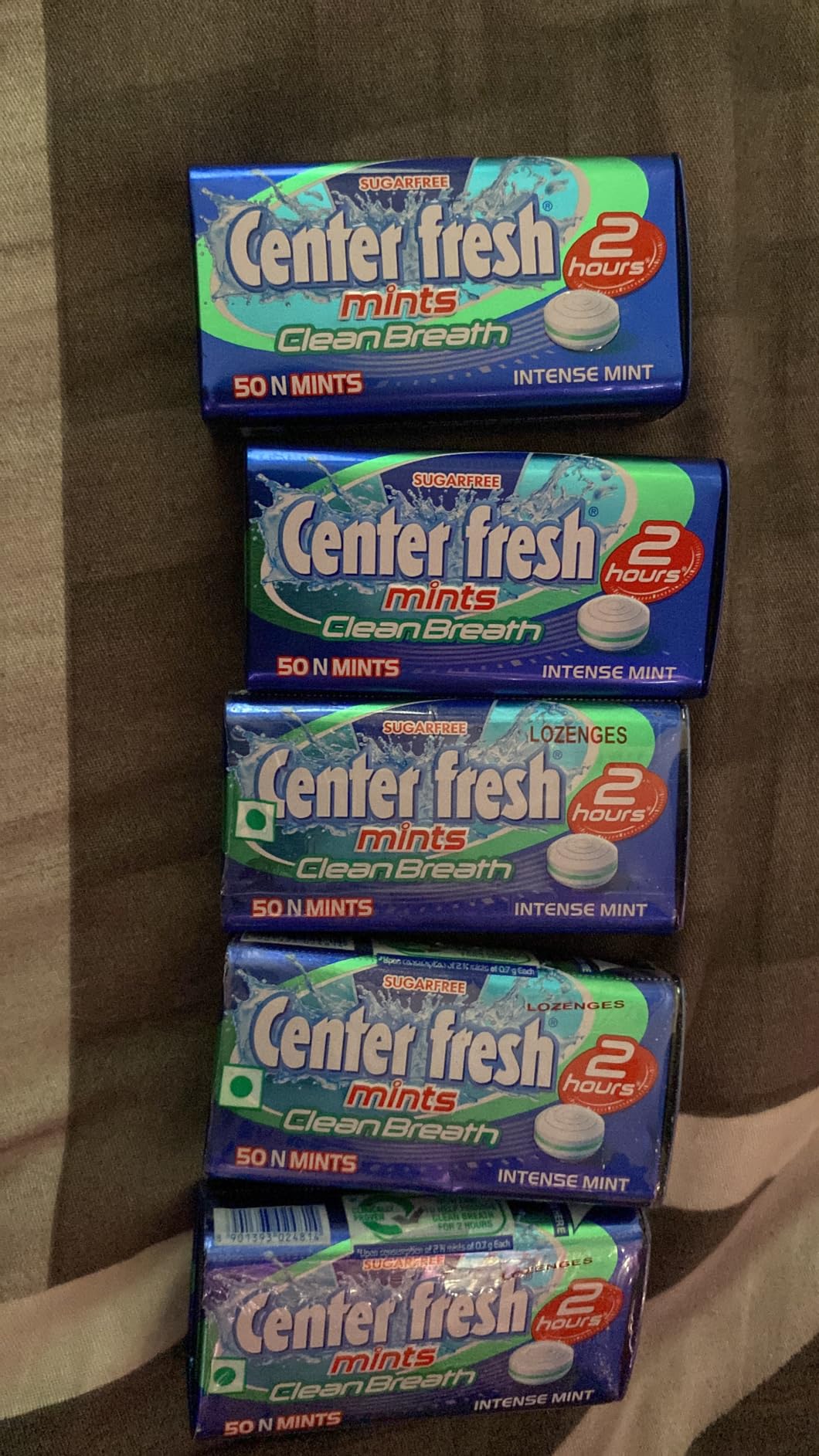 Cener Fresh Mints, Clean Breath Intense Mint (Sugarfree), Menthol ...