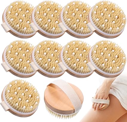 Amazon.com : 10 Pcs Dry Brushing Body Brush Exfoliating Brush with ...