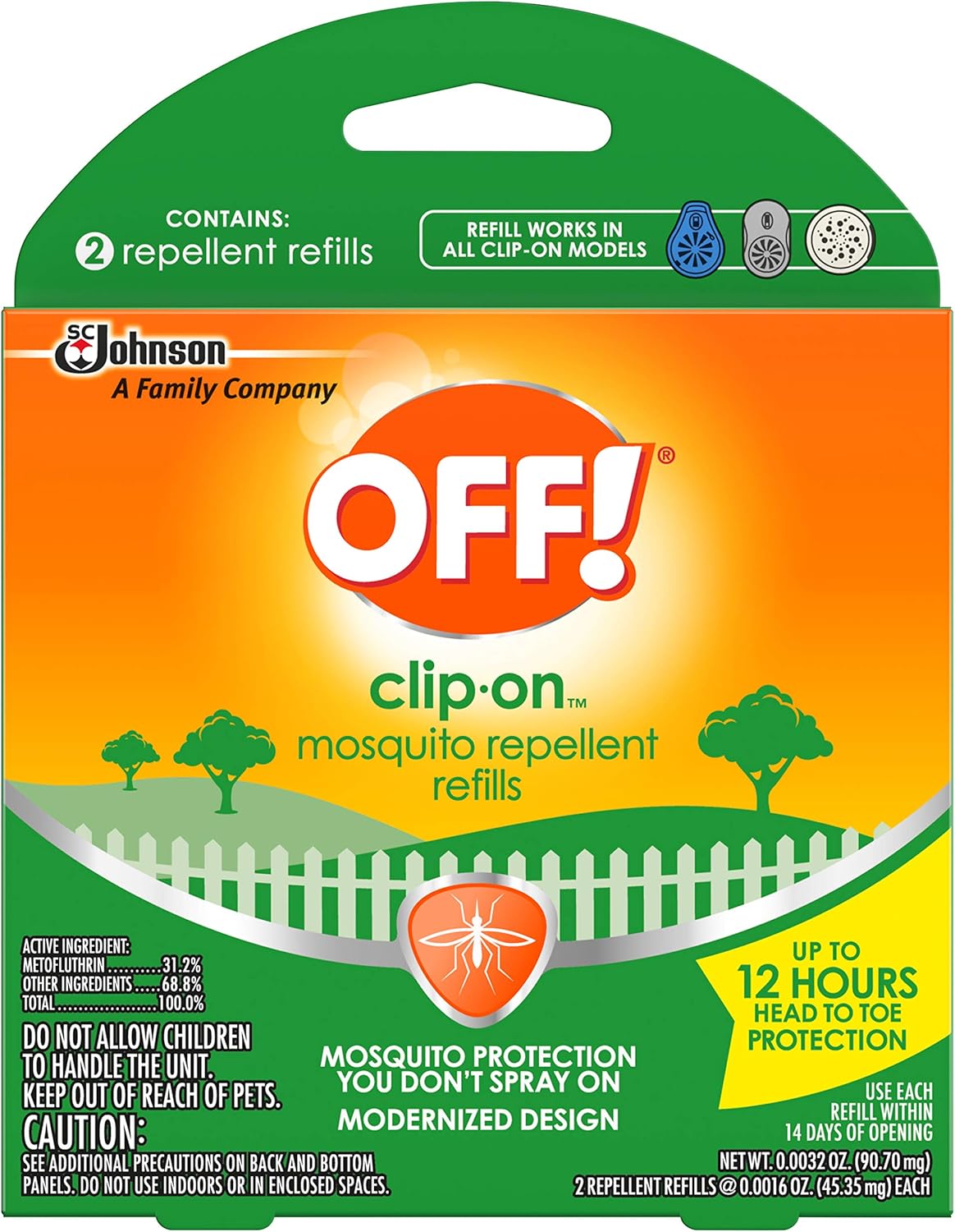 Amazon.com: OFF! Clip On Mosquito Repellent Refills 2 ea (Pack of 2 ...