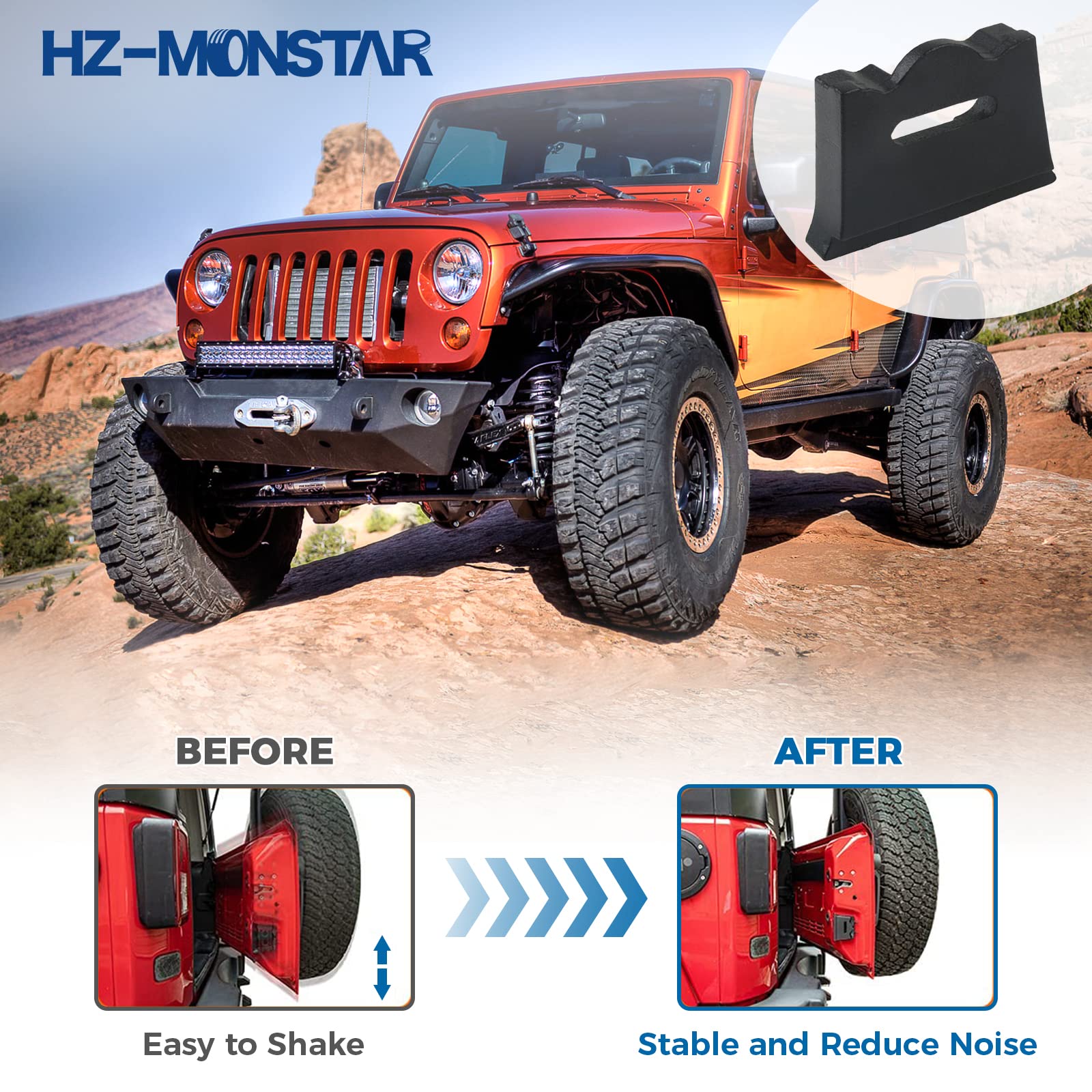 Snapklik.com : HZ-MONSTAR Tailgate Limiter, Aluminum Alloy Tail Gate ...