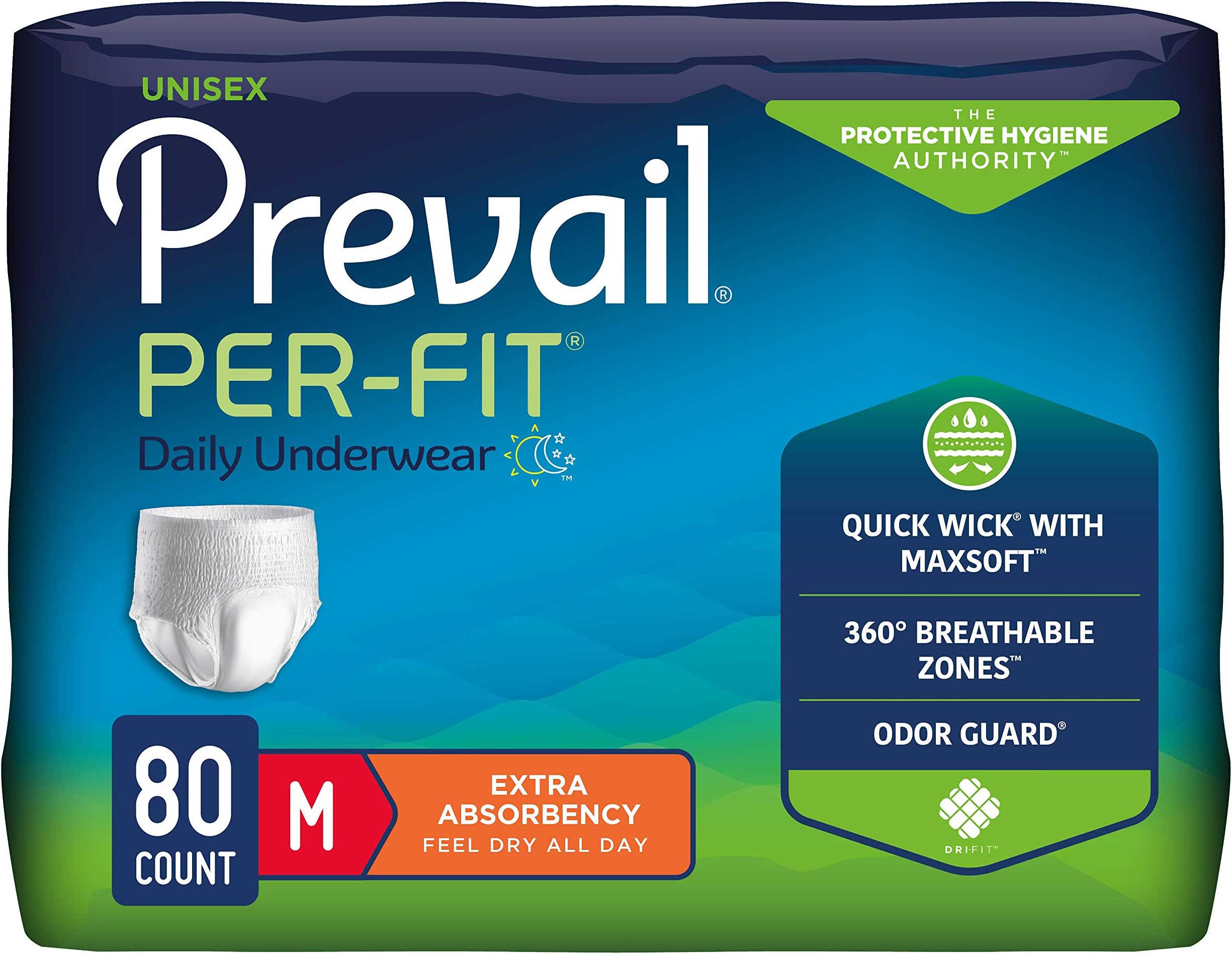 Amazon.com: Prevail Per-Fit Daily Protective Underwear, Unisex Adult ...