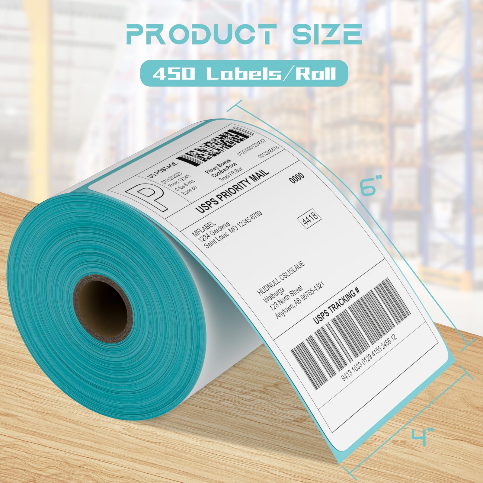 Snapklik.com : MFLABEL 4x6 Thermal Labels - Commercial Grade, 4 Rolls