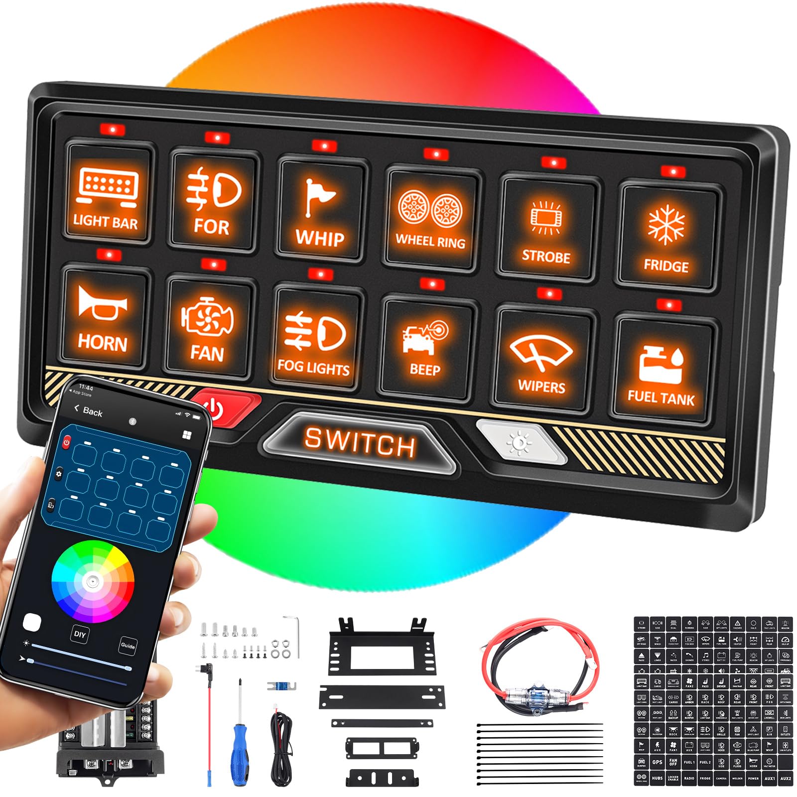 Snapklik.com : Chelhead Bluetooth Switch Panel P2 Remote Control Switch ...