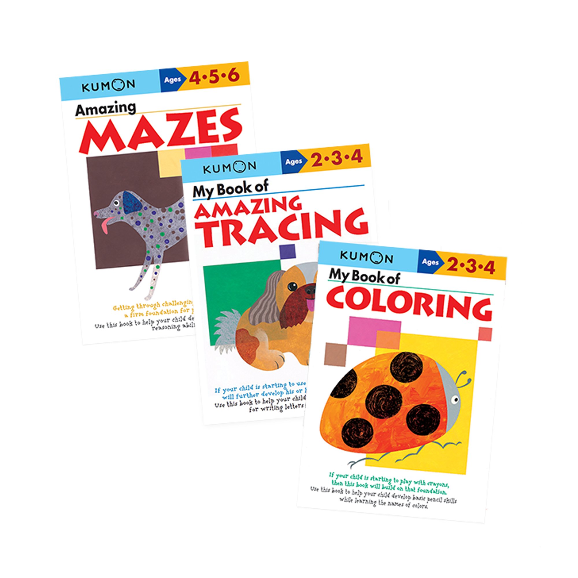 Kumon Workbook Bundle Ages 2 3 4 Coloring Tracing Maze | Desertcart INDIA