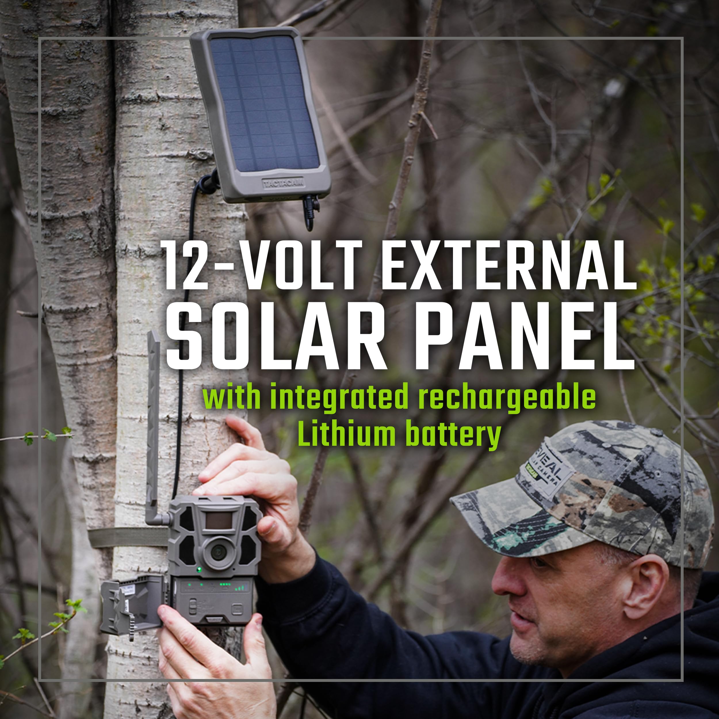Snapklik.com : TACTACAM Reveal Solar Panel For Cellular Trail Cameras X ...