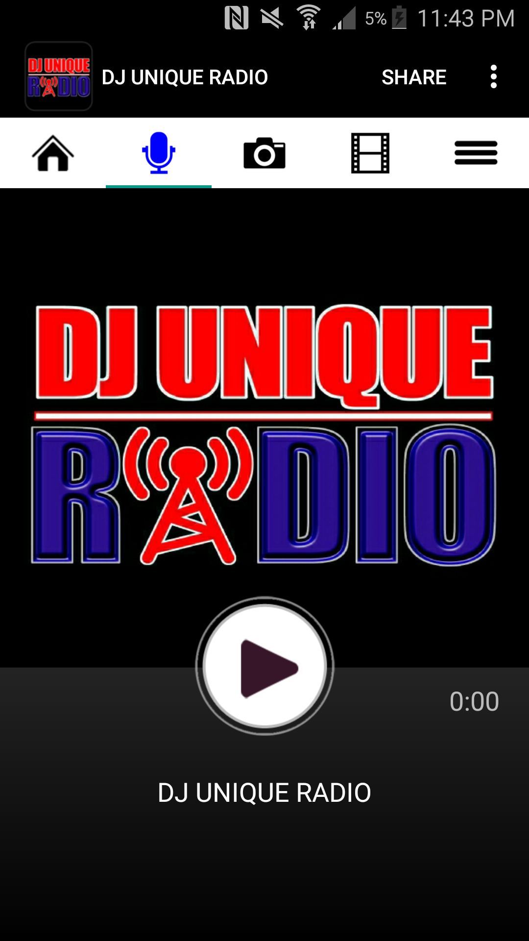 Aplicación DJ Unique Radio en Amazon Appstore