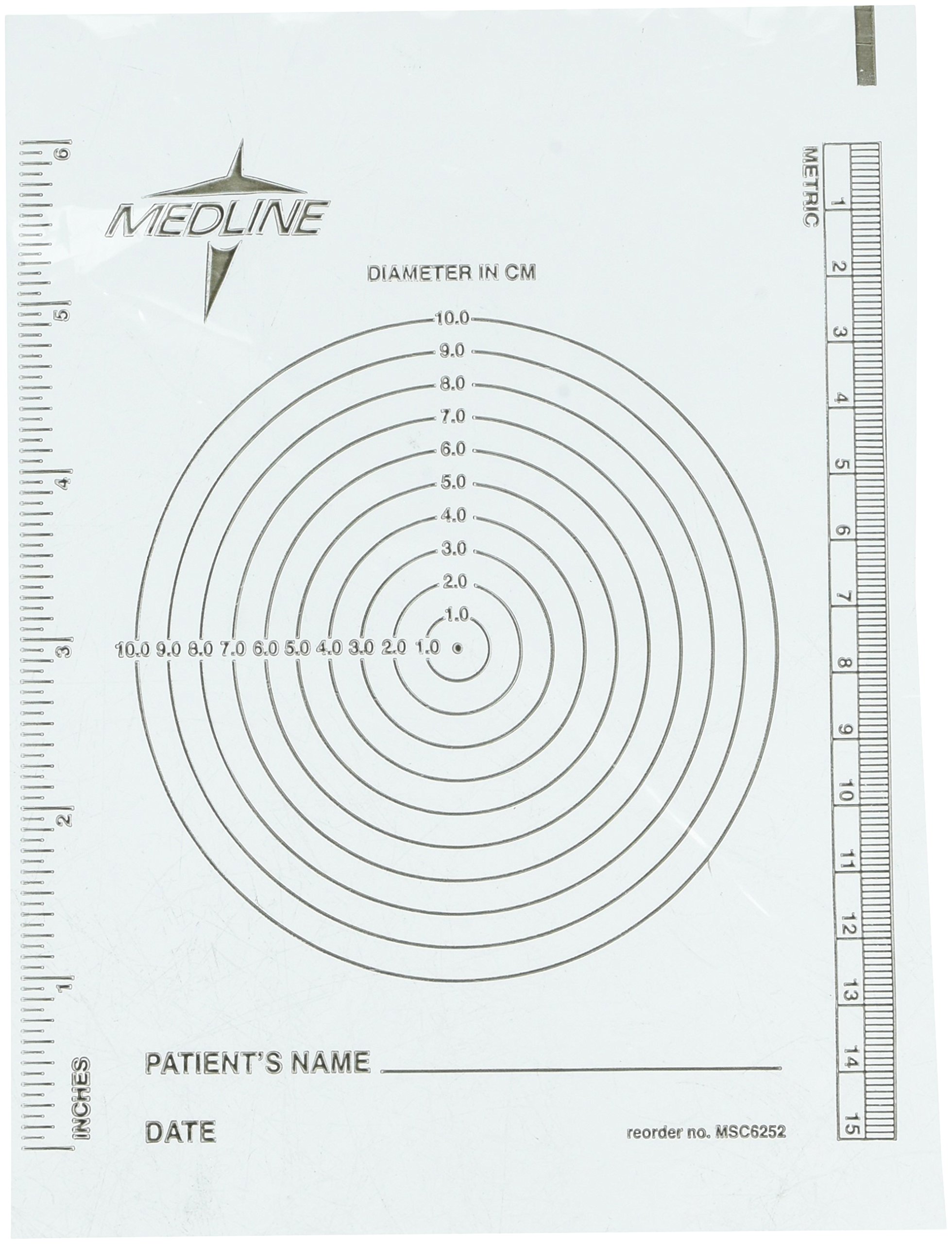 Amazon.com: Disposable Wound Measuring Guides, 250 sheets per box ...