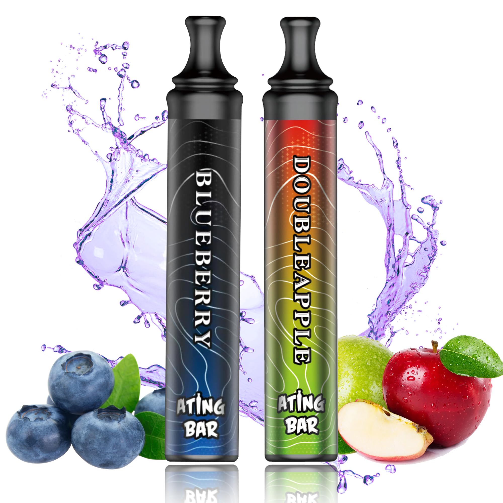 Amazon | 【 ATING BAR 公式 】持ち運びシーシャ 2つの香りが楽しめる 1800回パフ 2本セット ニコチン＆タールzero ...