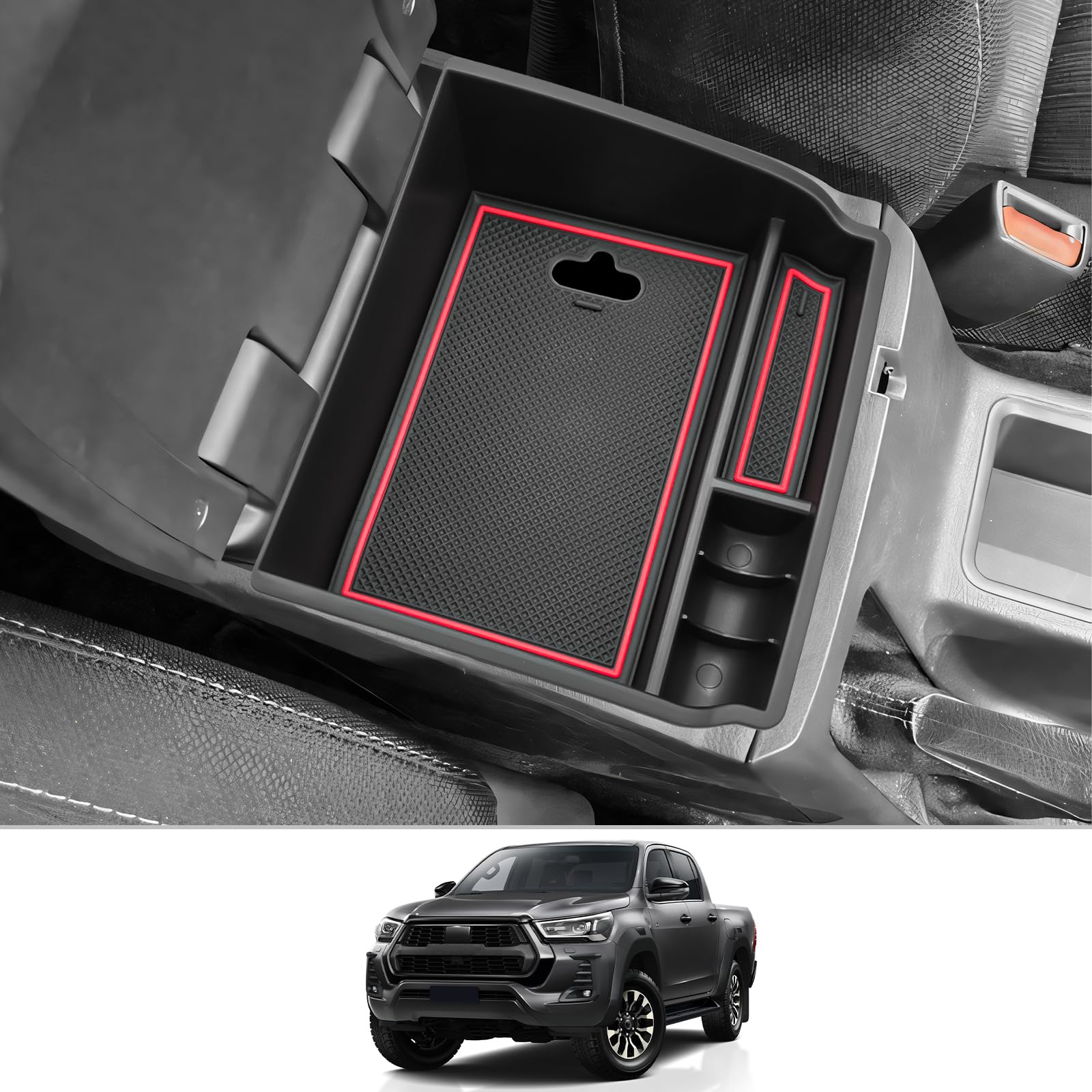 Buy CDEFG Compatible with Toyota Hilux 2016-2023 2024 Centre Console ...