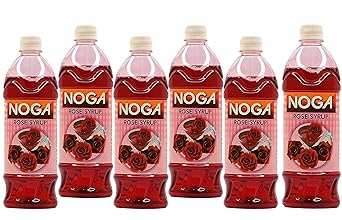 NOGA Rose Syrup - 700ml (Pack of 5) + 1 Free : Amazon.in: Grocery ...