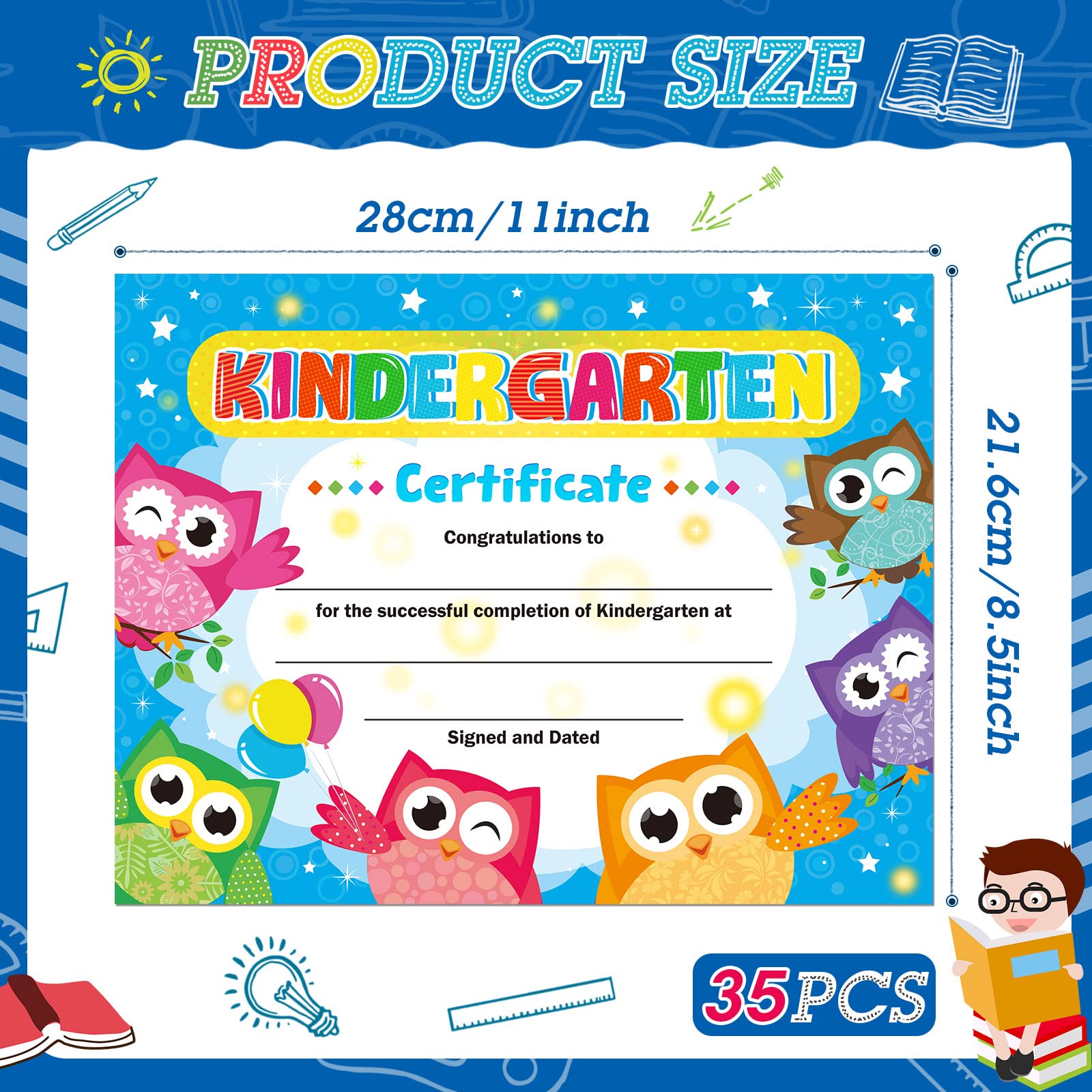 Kindergarten Owls With Printable Certificates