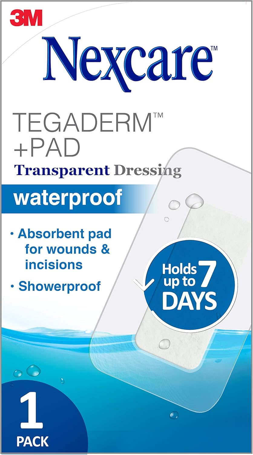 3M Tegaderm + Pad Nexcare Transparent Dressing: 6 in. Width ...