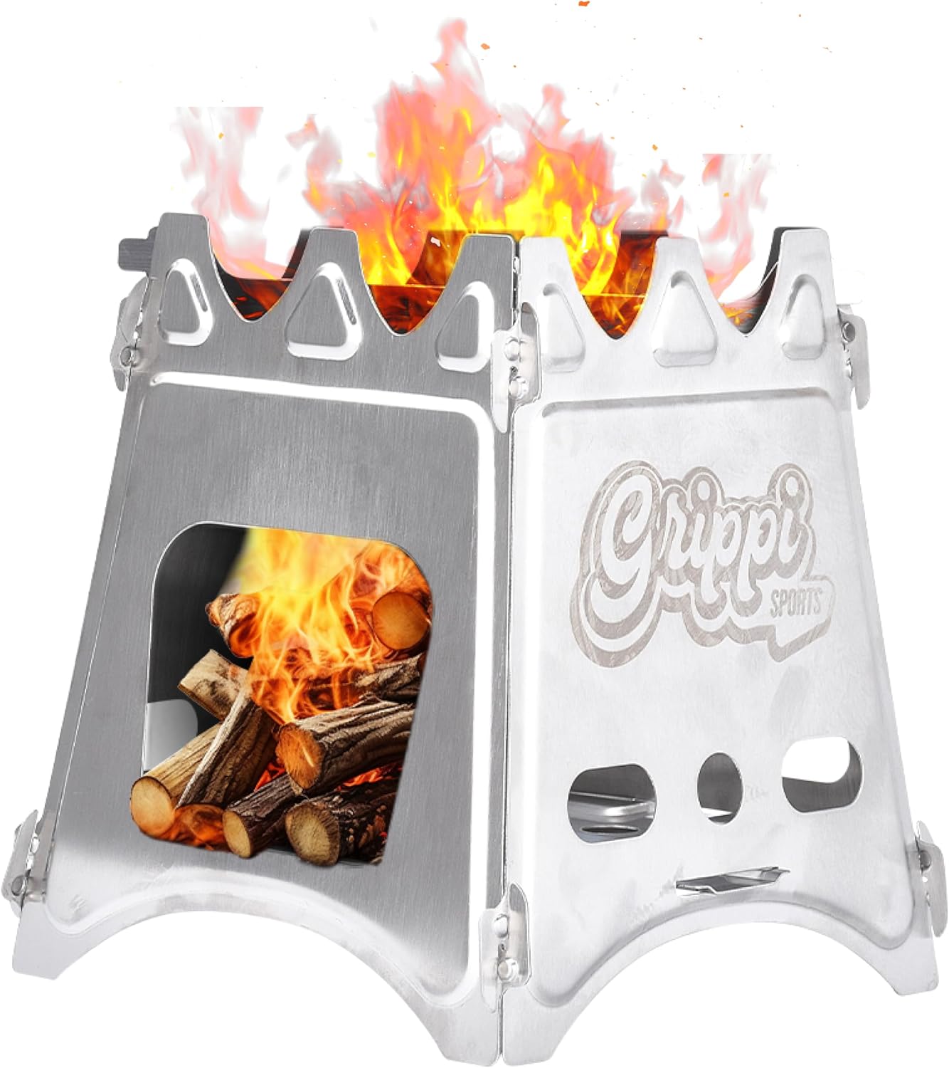 Amazon.com: BARKMASTER BBQ ACCESSORIES Grippi Camping Fire Stove - Camp ...
