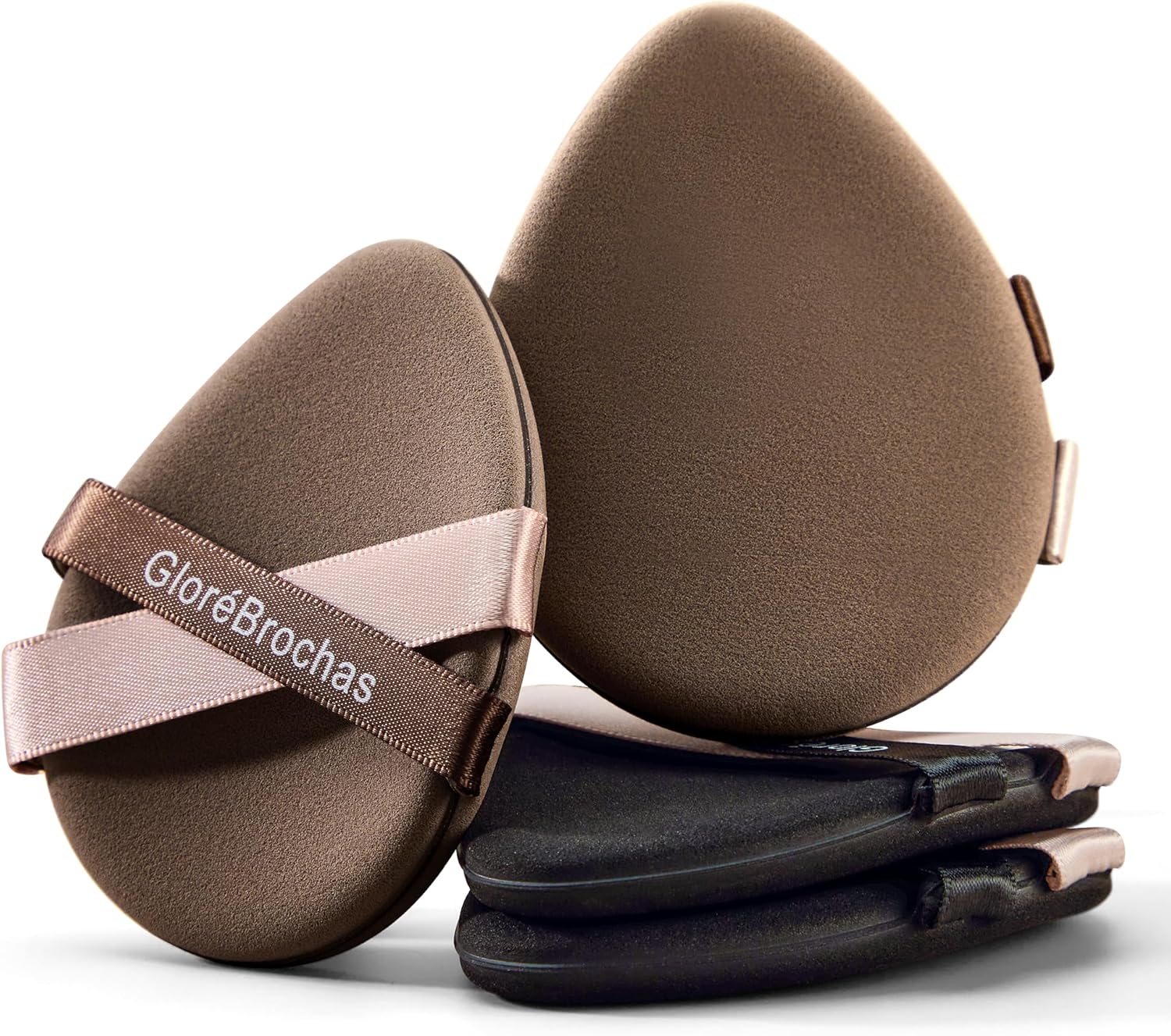 Makeup Sponge Set, GloréBrochas 4PCS Latex-Free PU Beauty Blenders for ...