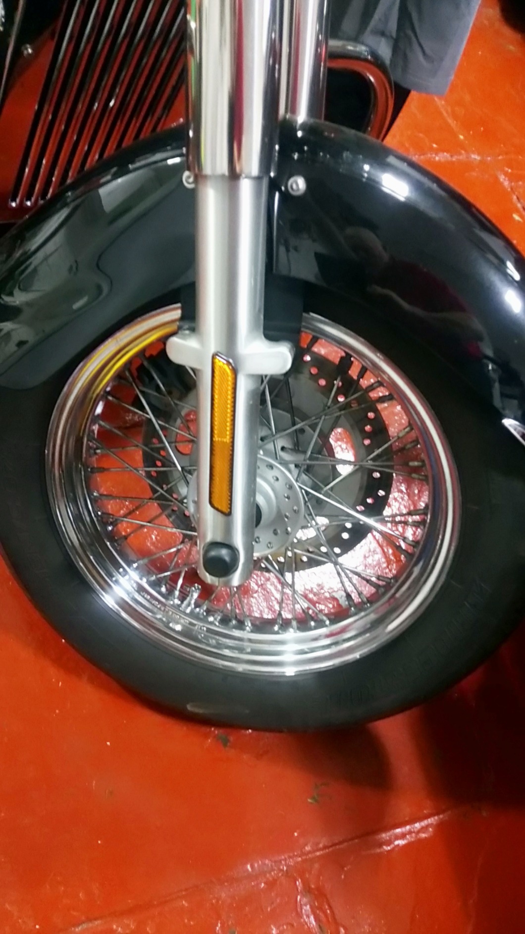 GZYF Motorcycle Side Reflector For Harley, Pair Front Fork Leg ...