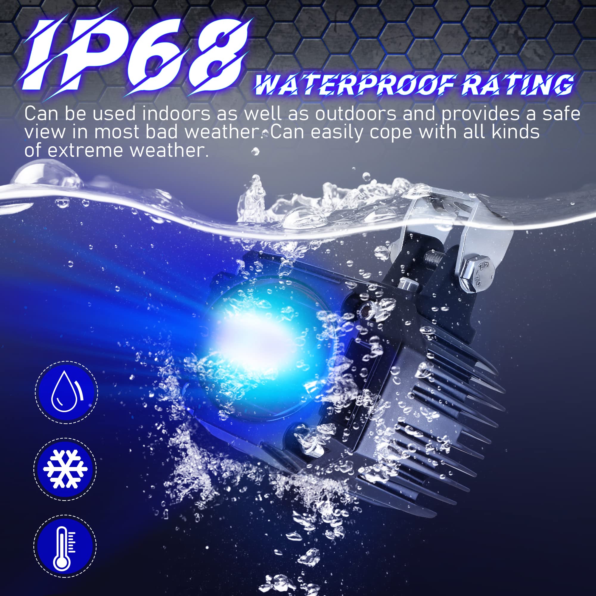 Snapklik.com : New LED Forklift Light Blue LED Straight Line Forklift Safety Light 10W DC 10-80V ...