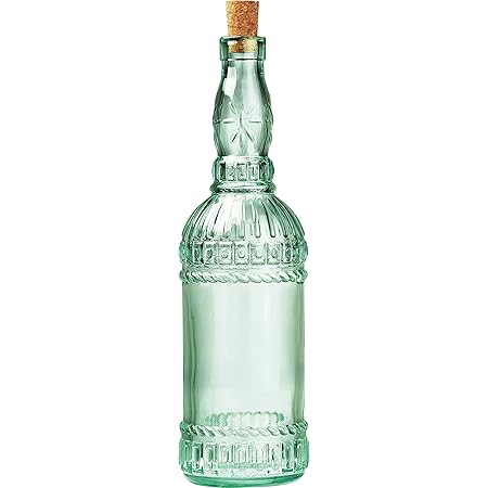 Amazon.com: Bormioli Rocco Country Home Fiori Bottle, 18-1/2-Ounce ...