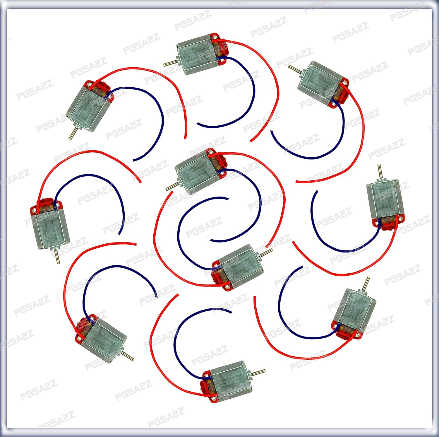 PGSA2Z® 10 Pieces DC Toy Motor High-Speed 3V to 6V for Electronics ...
