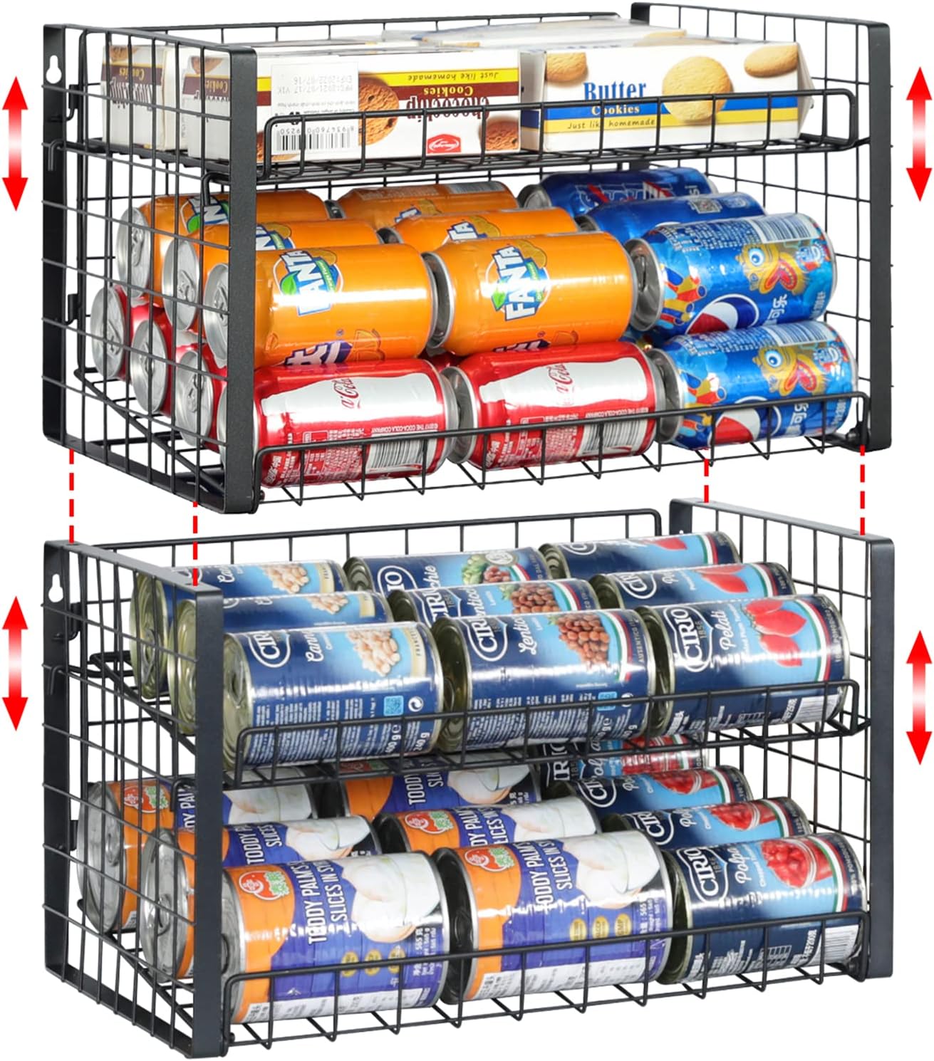 Amazon.com: Che'mar Stackable Can Rack Organizer, for 36 cans, Great ...