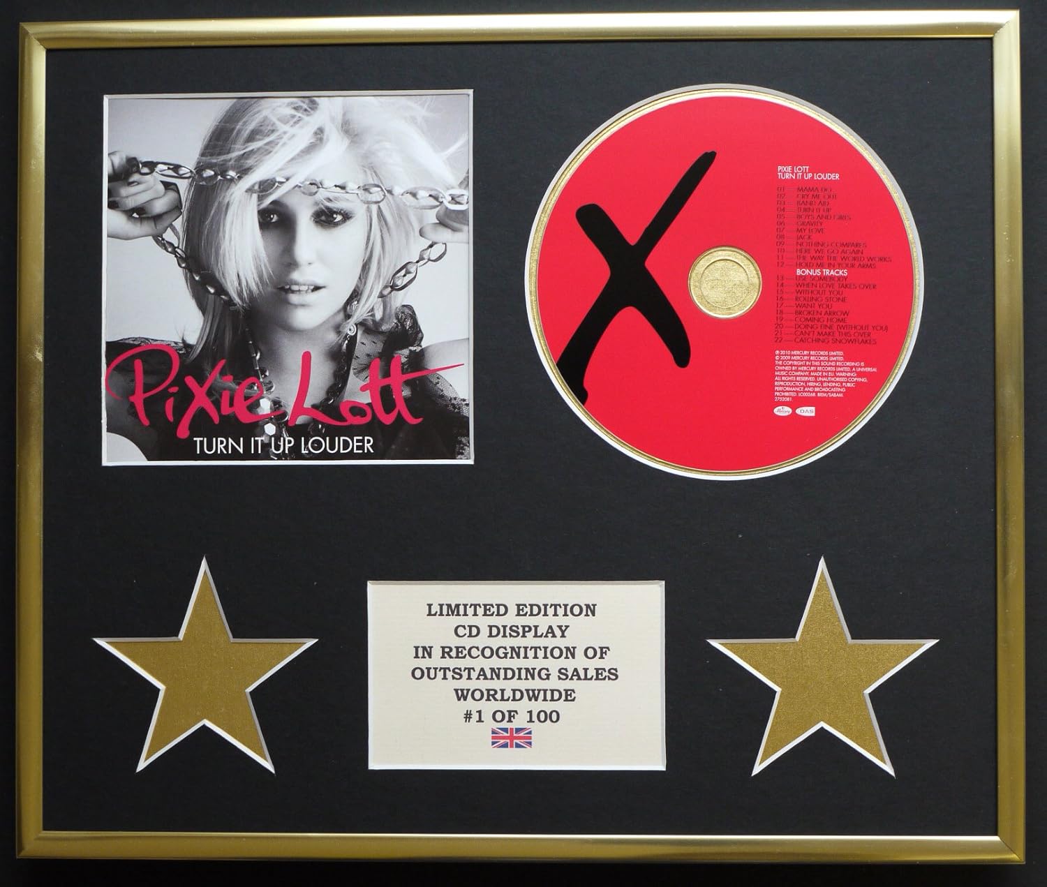 Pixie Lott/Cd pantalla/Edición limitada/COA/Turn it up Louder : Amazon ...