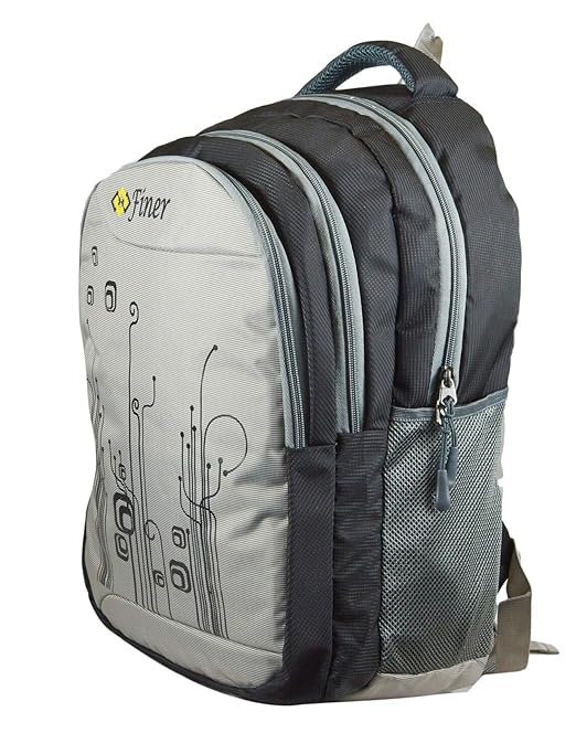 Buy Finer Multipurpose bagpack-31 litres (Black & Grey) at Amazon.in