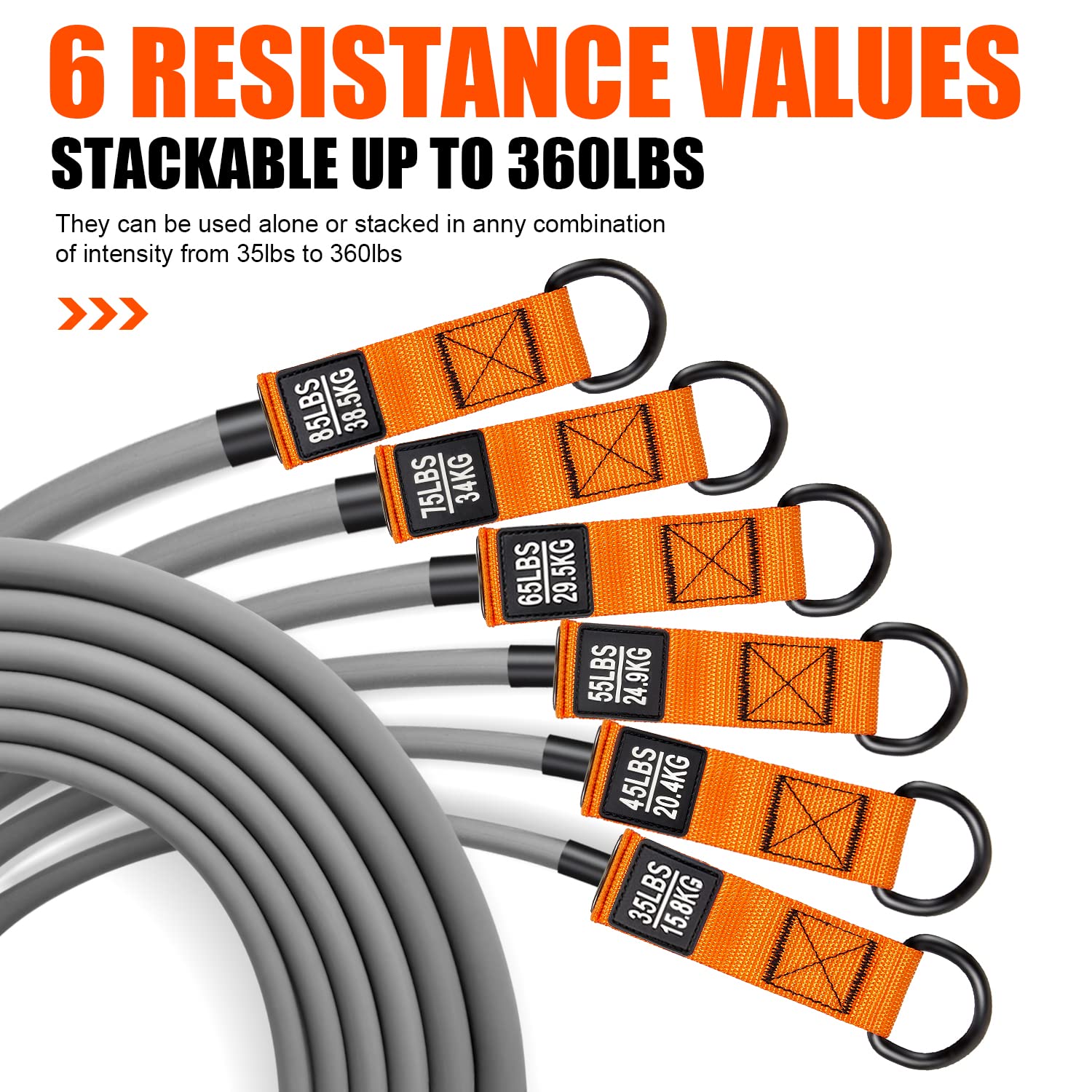 Snapklik.com : Heavy Resistance Bands 300lbs, Weight Bands For Exercise