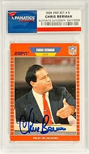 Chris Berman Autographed 1989 Pro Set #5 Card - Football Slabbed ...