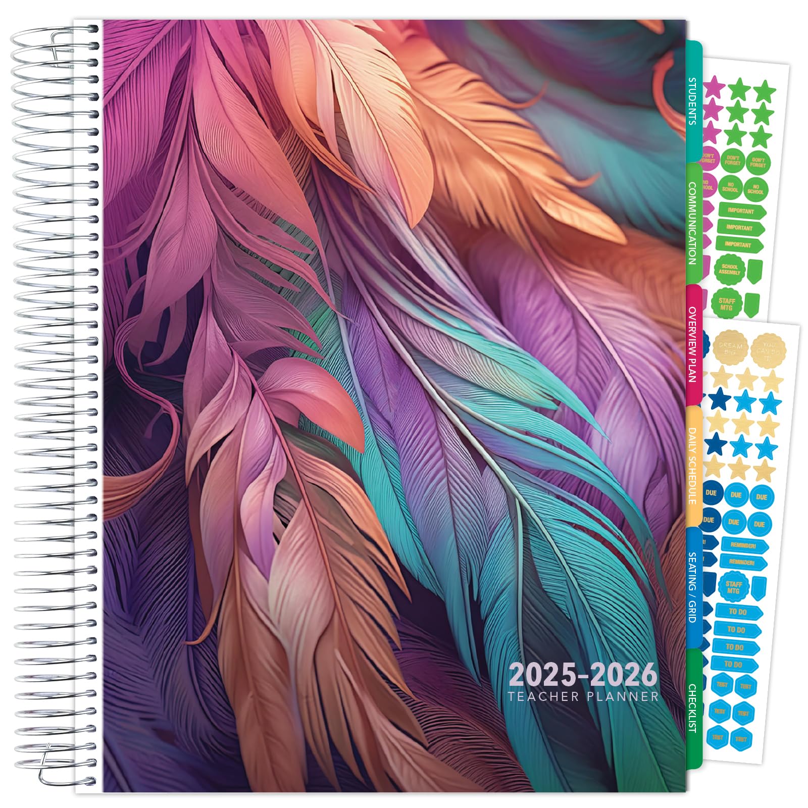 7 Period Lesson Planner August 2025-July 2026 Teacher Planner 8.5x11 ...