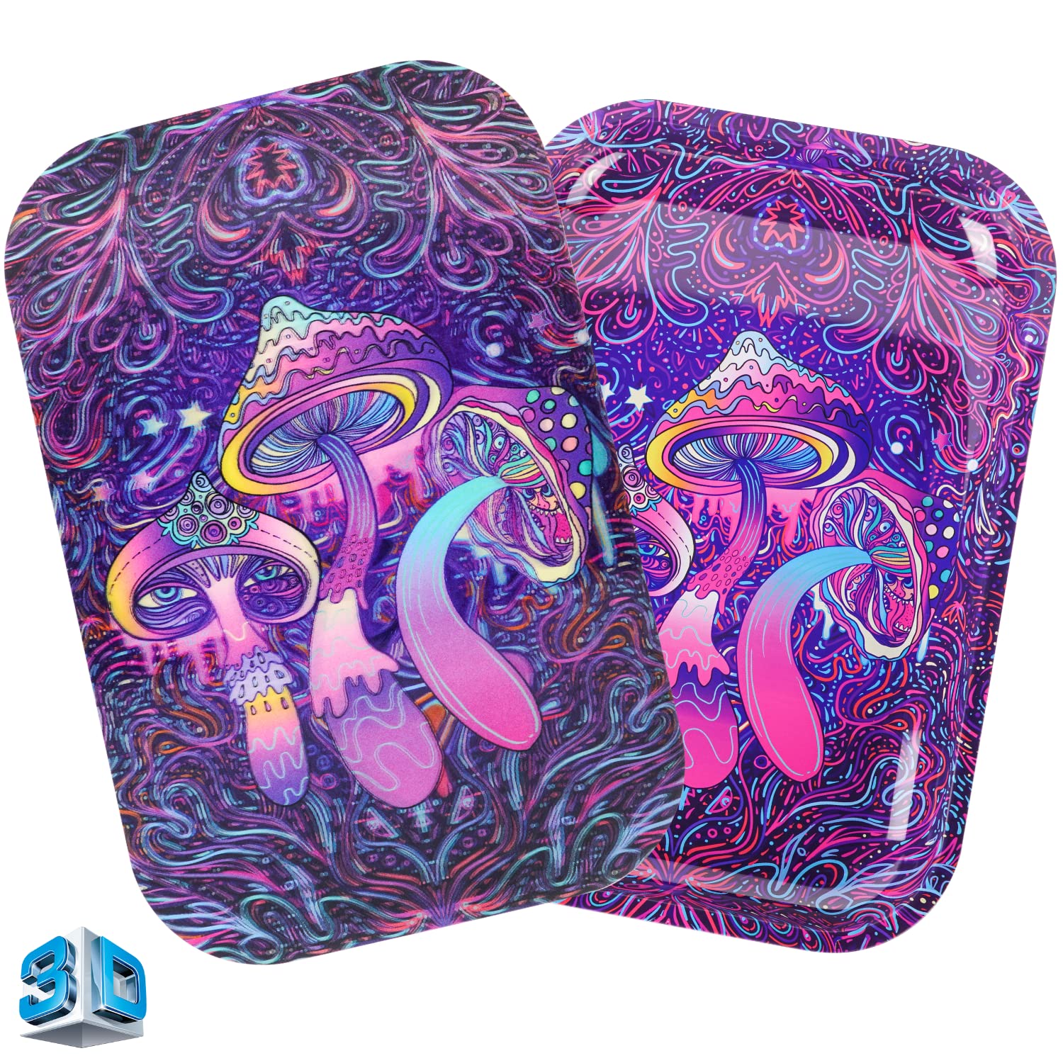 Amazon.com: 3D Mushroom Rolling Tray with Magnetic Lid, 11''x7 ...