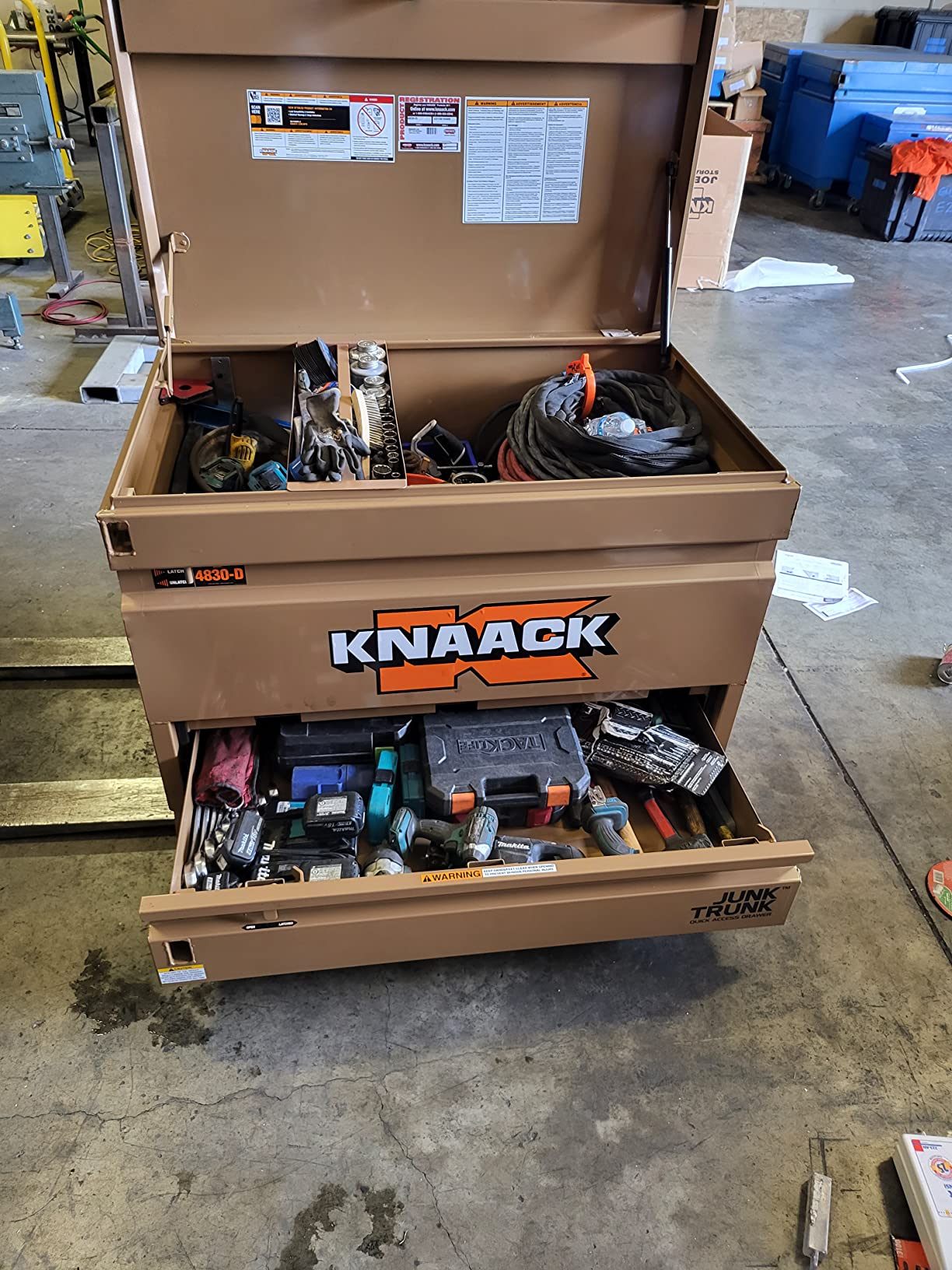 $40/mo - Finance KNAACK Jobsite Chest, 48" W x 30" D x 35" H, Tan | Buy ...