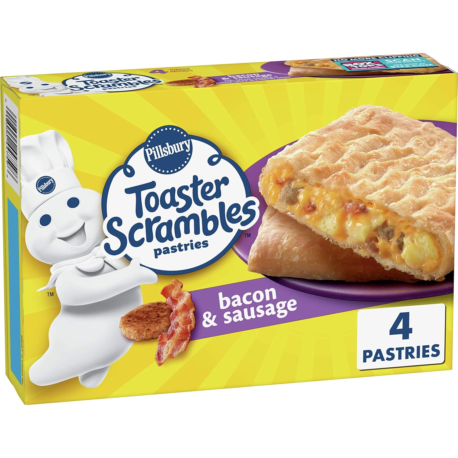 Amazon.com: Pillsbury Toaster Scrambles Bacon & Sausage Frozen ...
