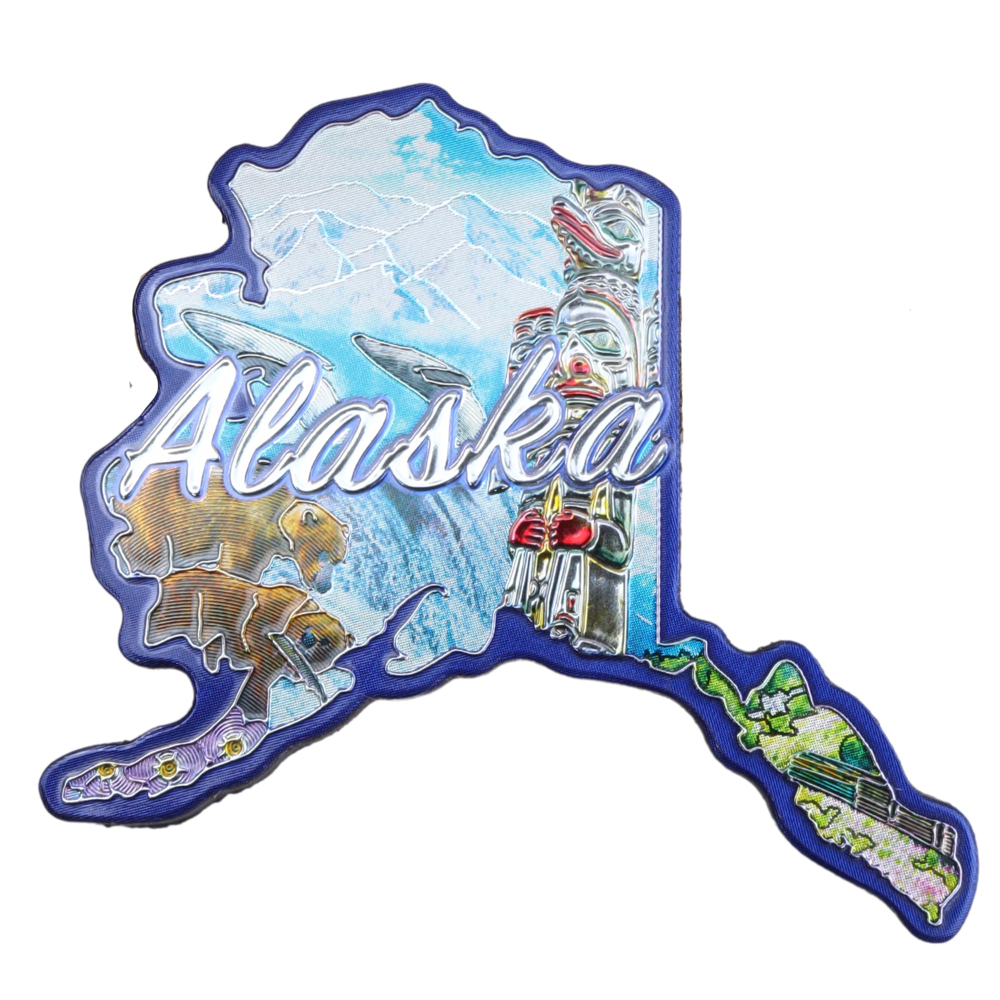 Amazon.com: Alaska State Magnet, Souvenir Keepsake Accessory, Great ...