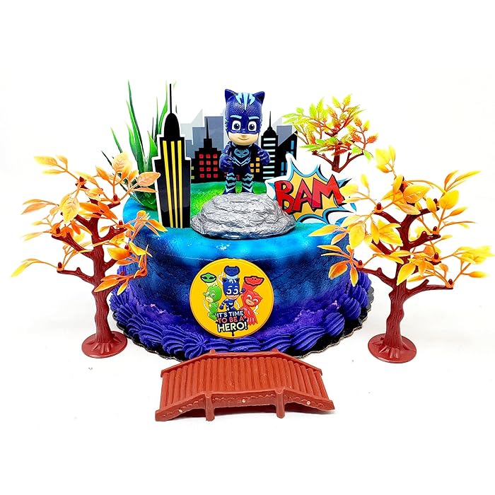 Buy PJ Masks Cake Topper Featuring Catboy Character with Themed ...
