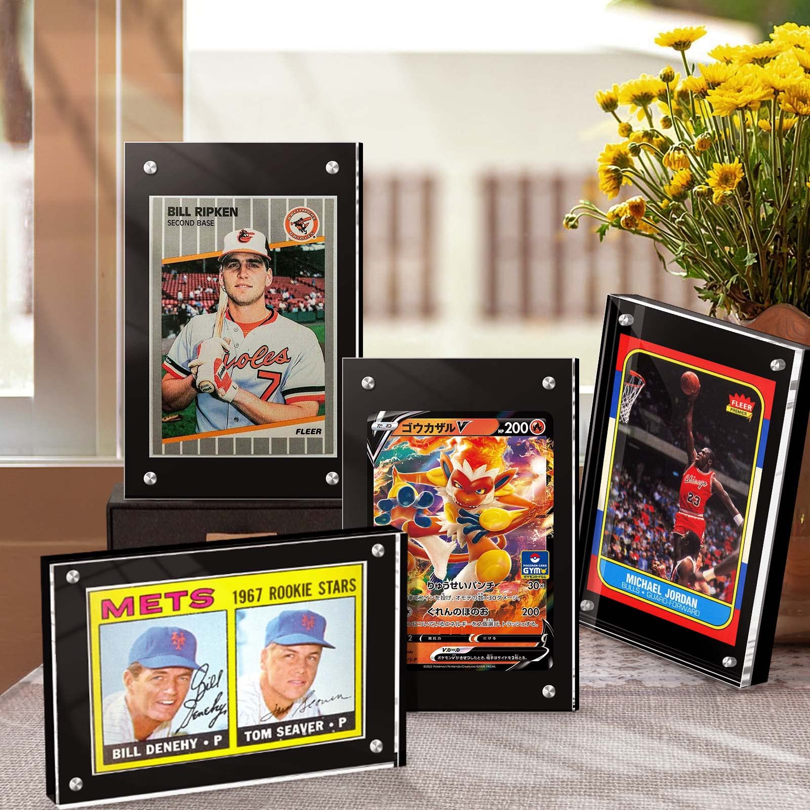 Snapklik.com : Acrylic Card Display Frame, Magnetic Trading Card Frames