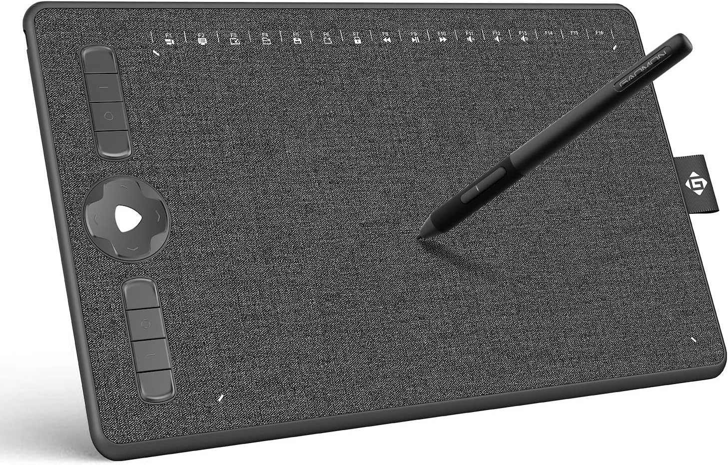 GAOMON M1230 12 İnç Grafik Tablet, 8192 Kalem Basınç Seviyesi ve 13 ...